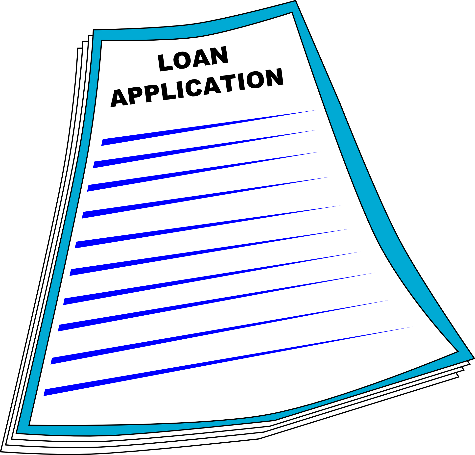 Loan application form drawing free image download