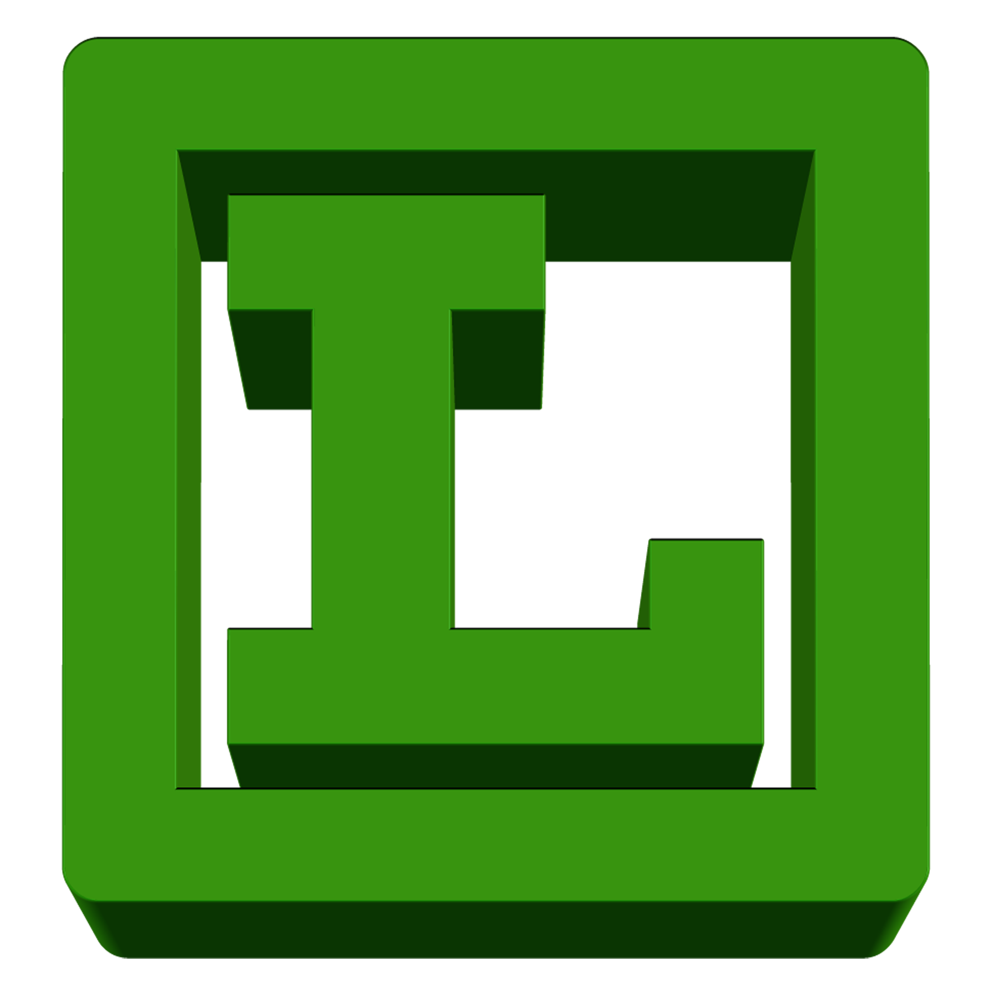 Clipart of green letter l free image download