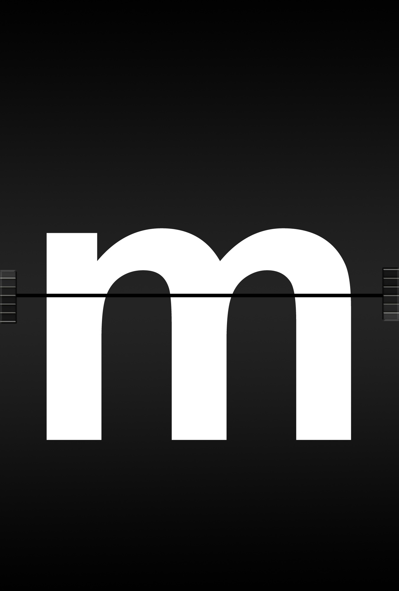 White little alphabet letter m on black sheets background free image ...