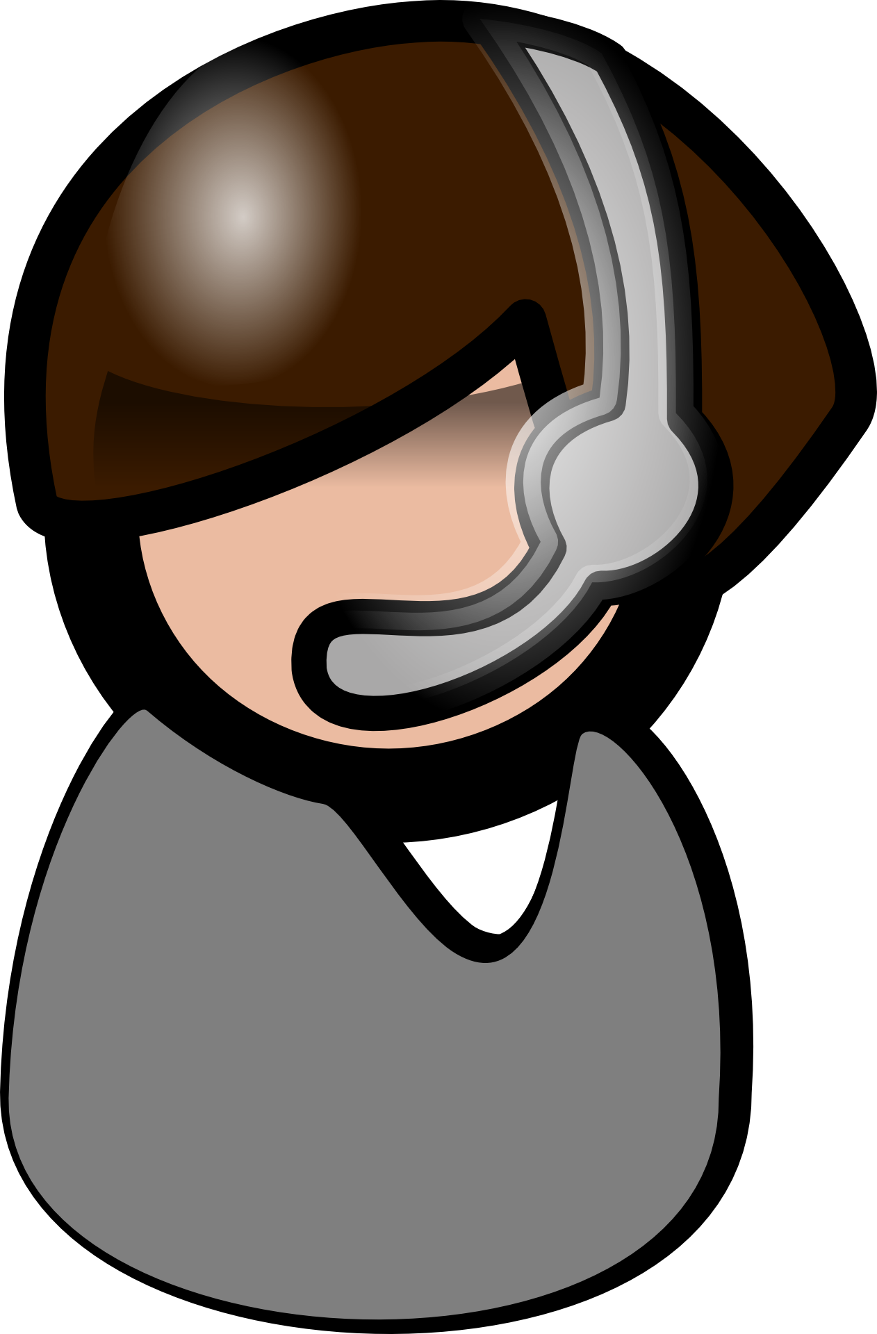 Person headset drawing free image download