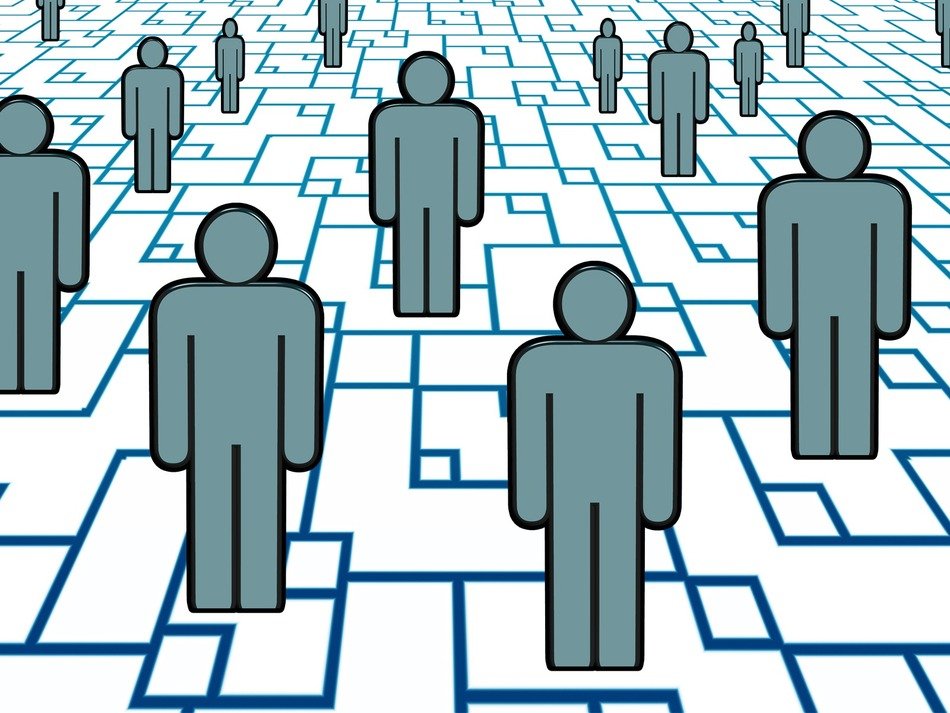 People figures in network system free image download