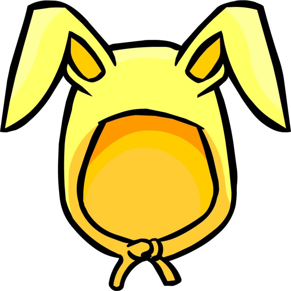 Yellow bunny hat free image download