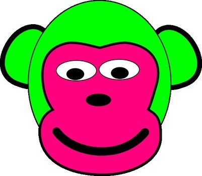 Pink Monkey Clip Art N2 free image download