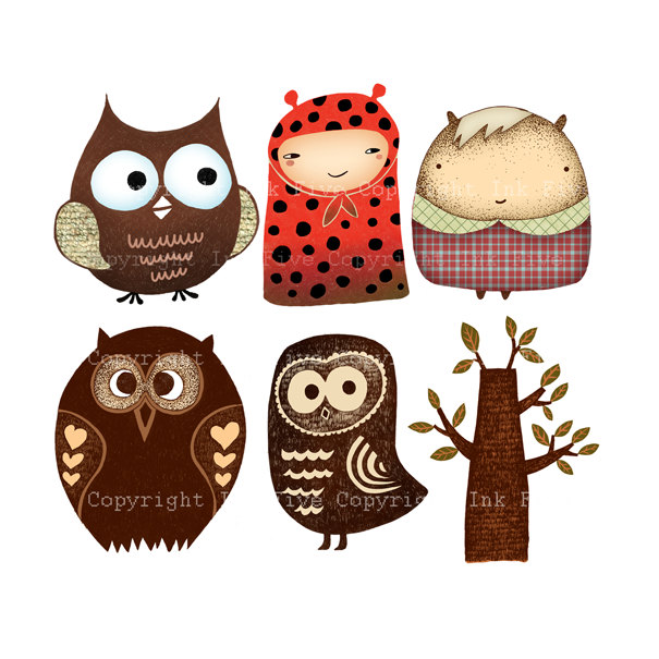 Woodland Critters Clip Art free image download