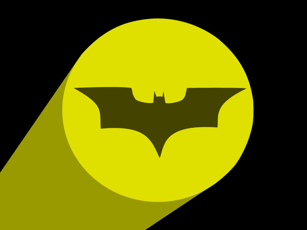 Batman logo in the light clipart free image download