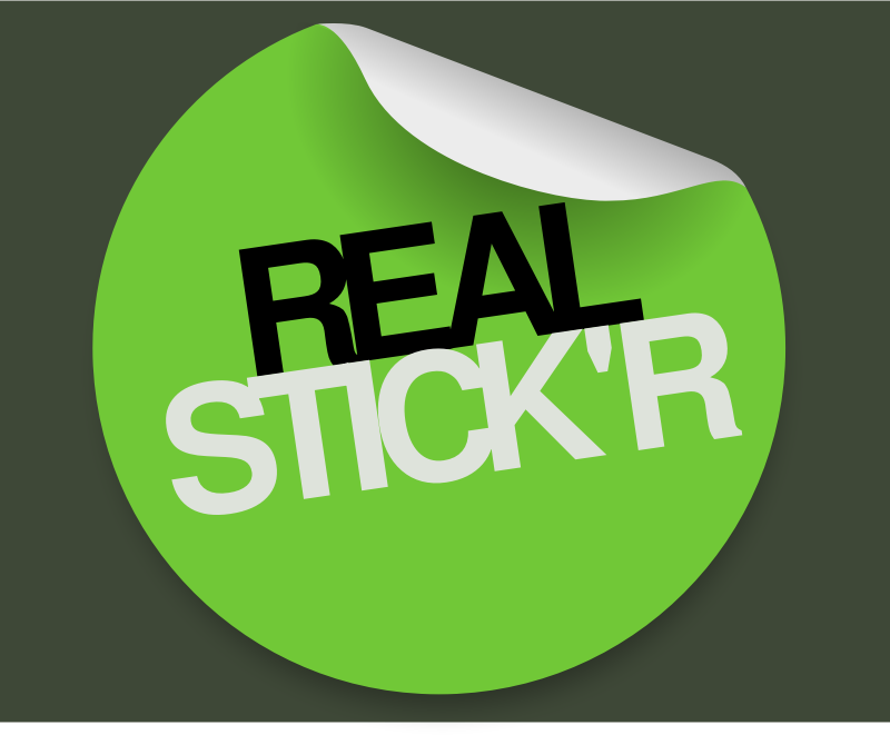 Real Sticker drawing free image download