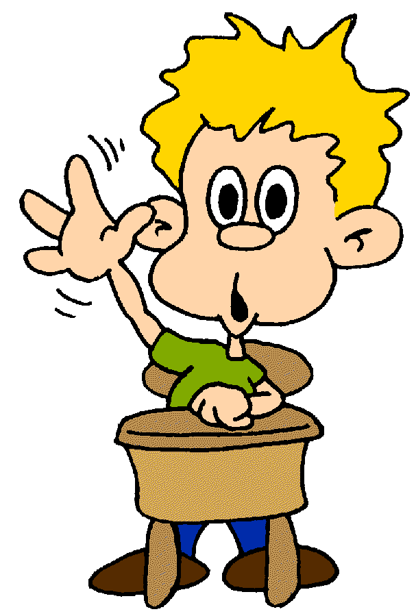 Student Raising Hand drawing free image download