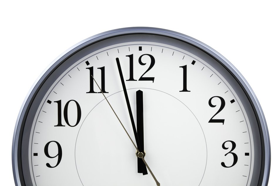 Clock Twelve Noon Clipart Free Image Download