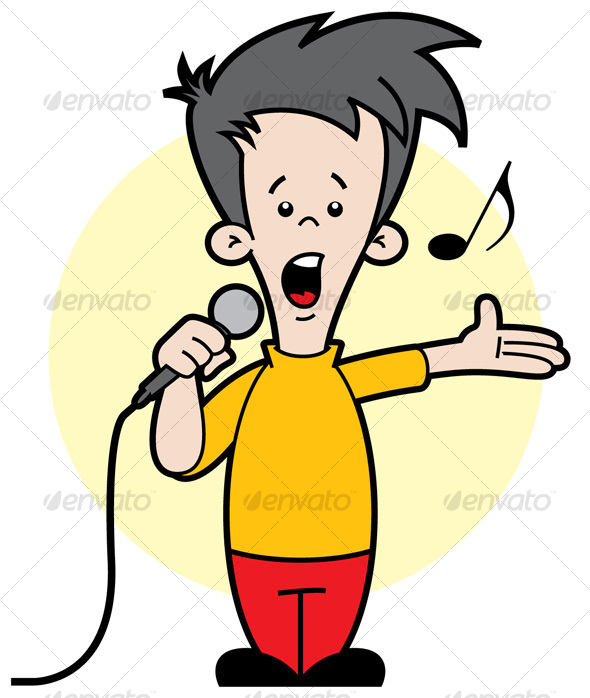 Cartoon Kids Singing free image download
