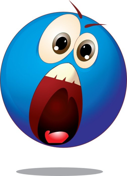 Scared Face Emoticon N3 free image download