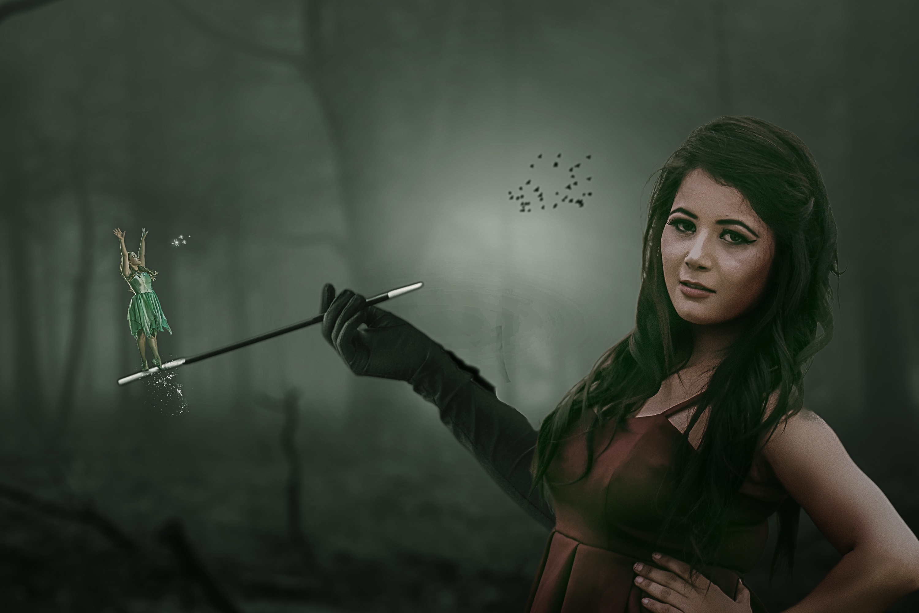 Manipulation clipart of Fairy Tale Woman free image download