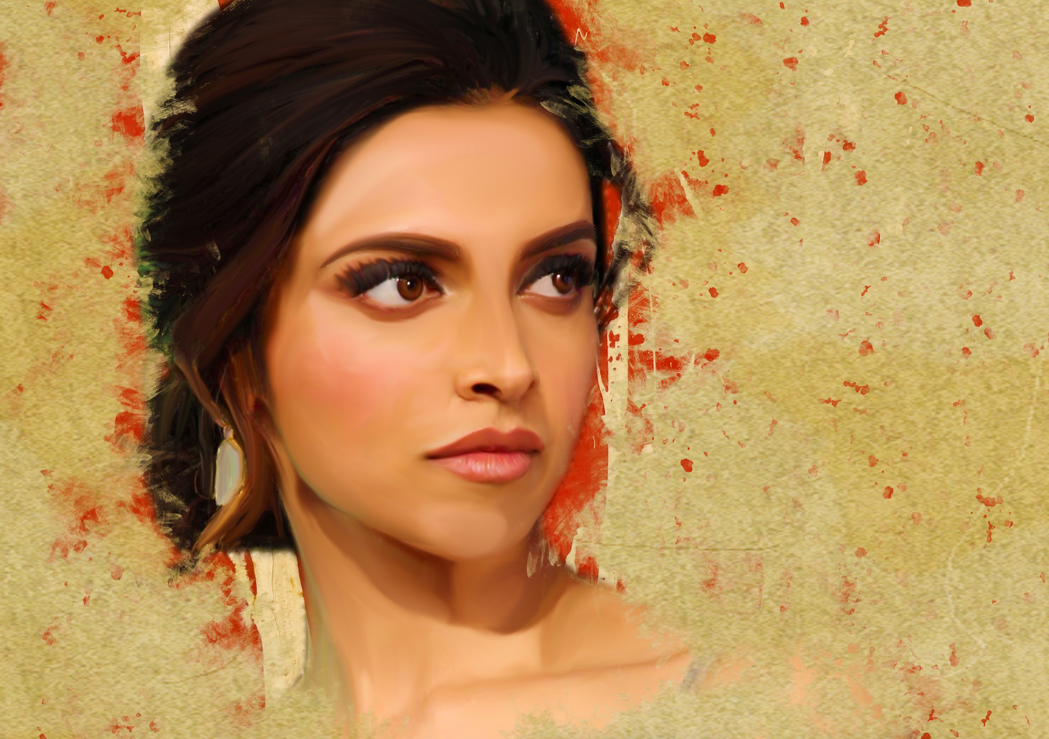 Portrait of deepika padukone beauty fashion free image download