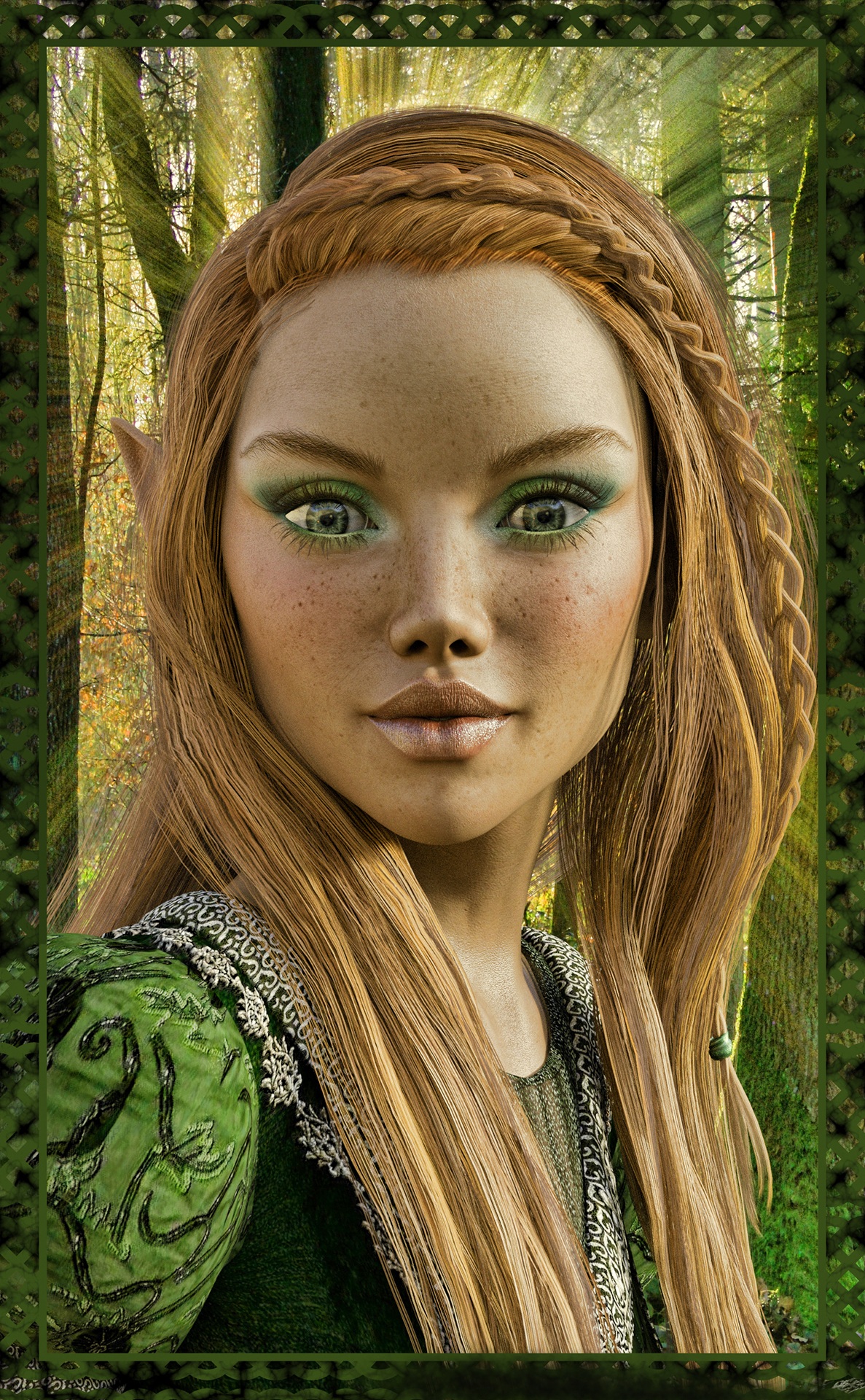 Spring witch elf at nature free image download