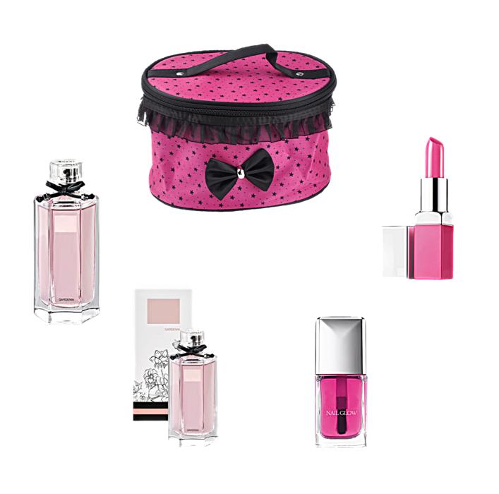 Womens pink accessories on white free image download