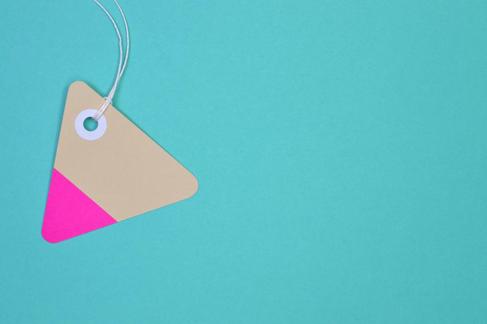Paper triangular label for clothes free image download