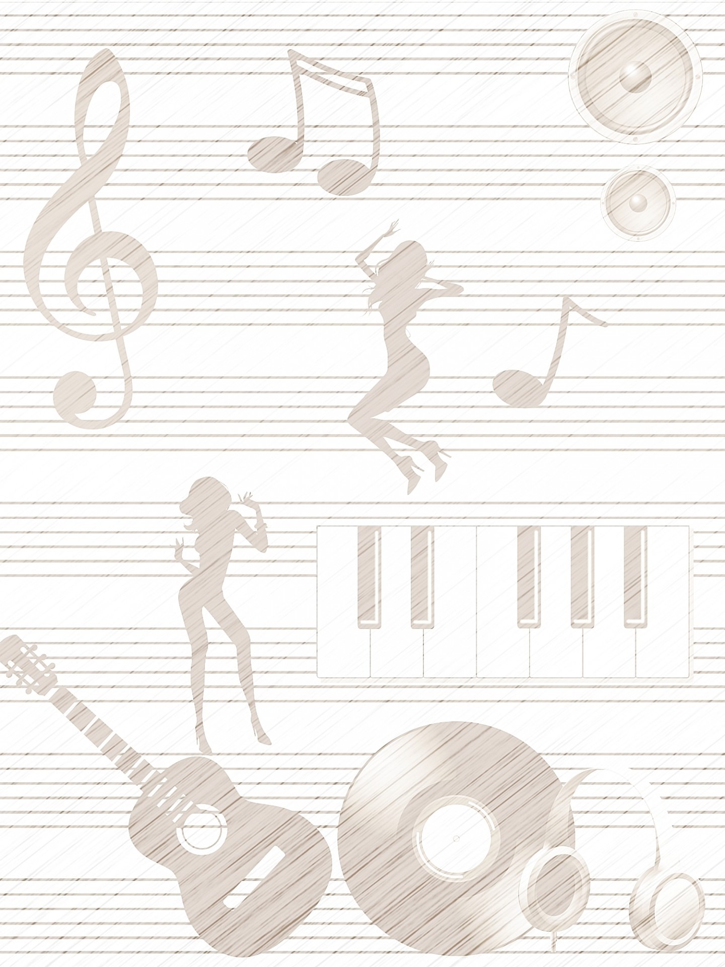 Background music music paper notes free image download
