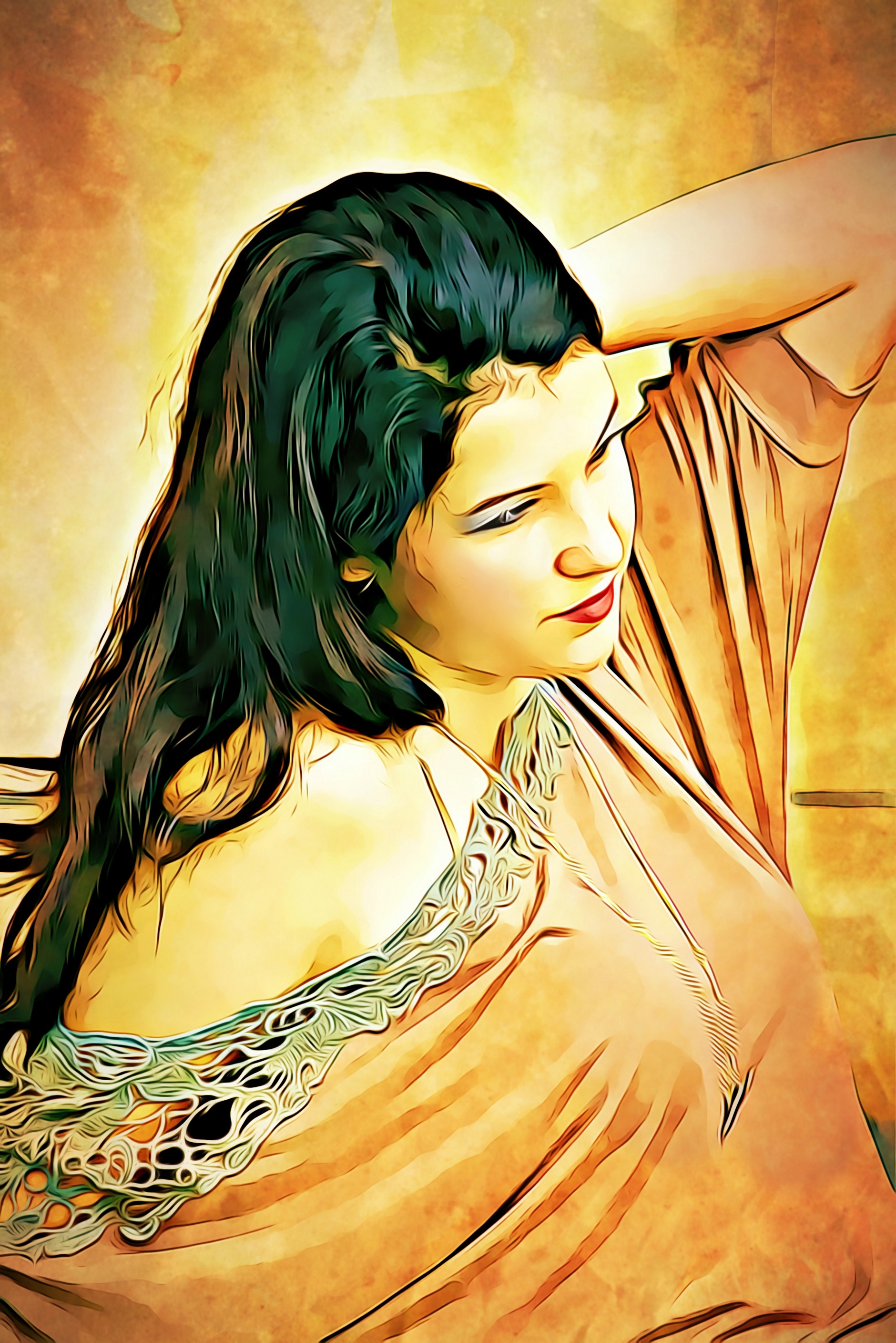 Digital graphics girl woman free image download