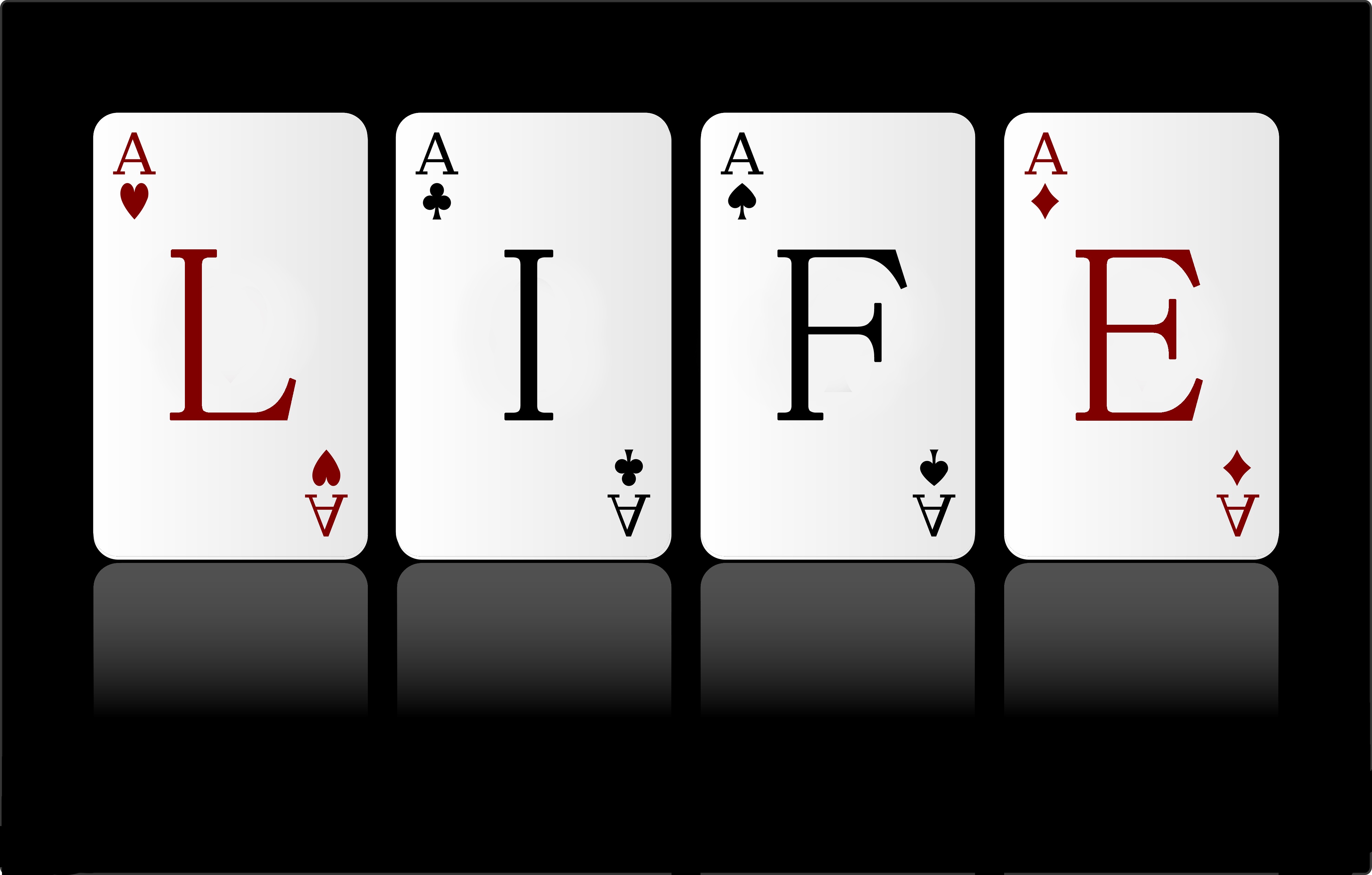 Playing card life drawing free image download