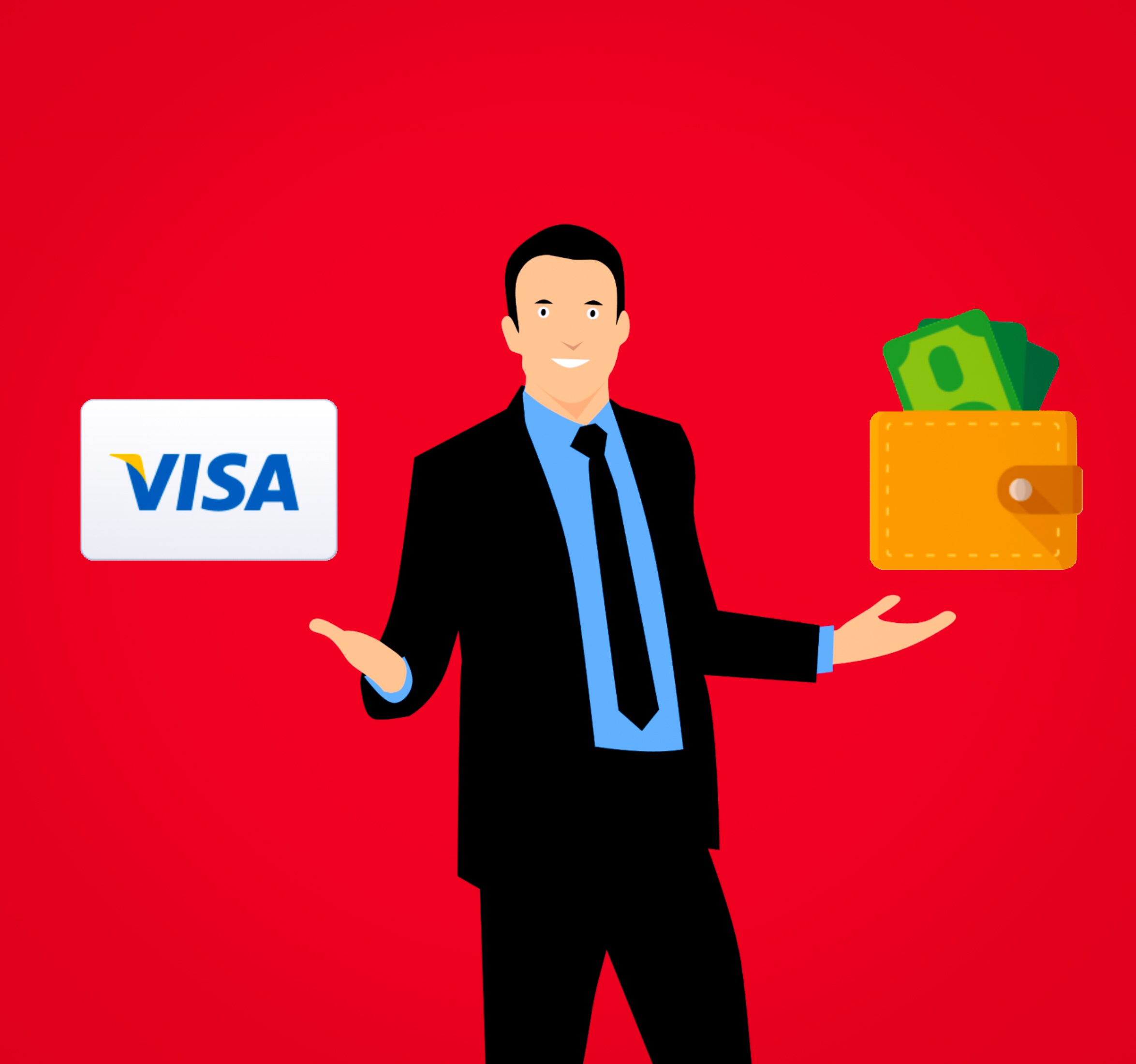 Visa payment bank drawing free image download