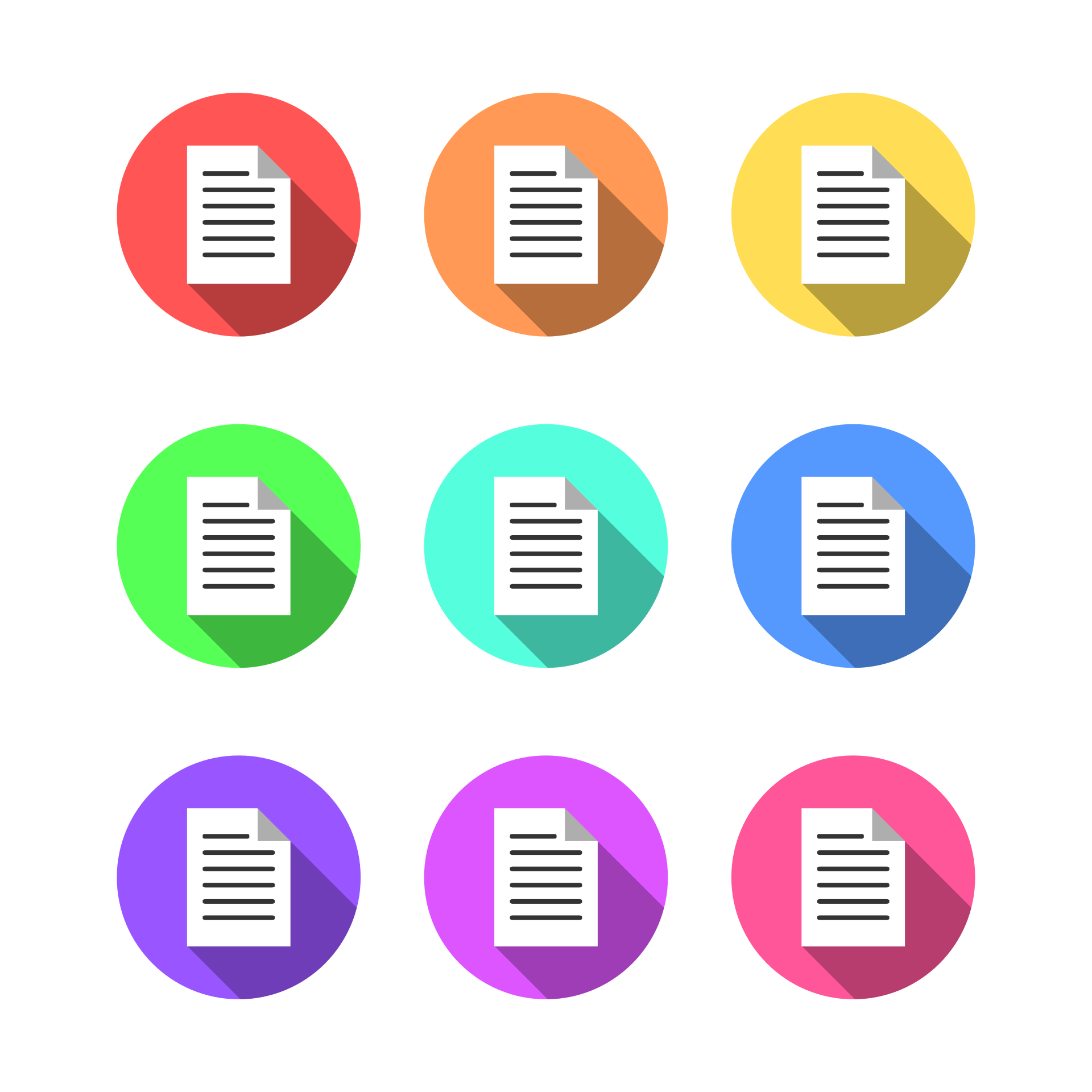 Documents, files, colorful drawing free image download