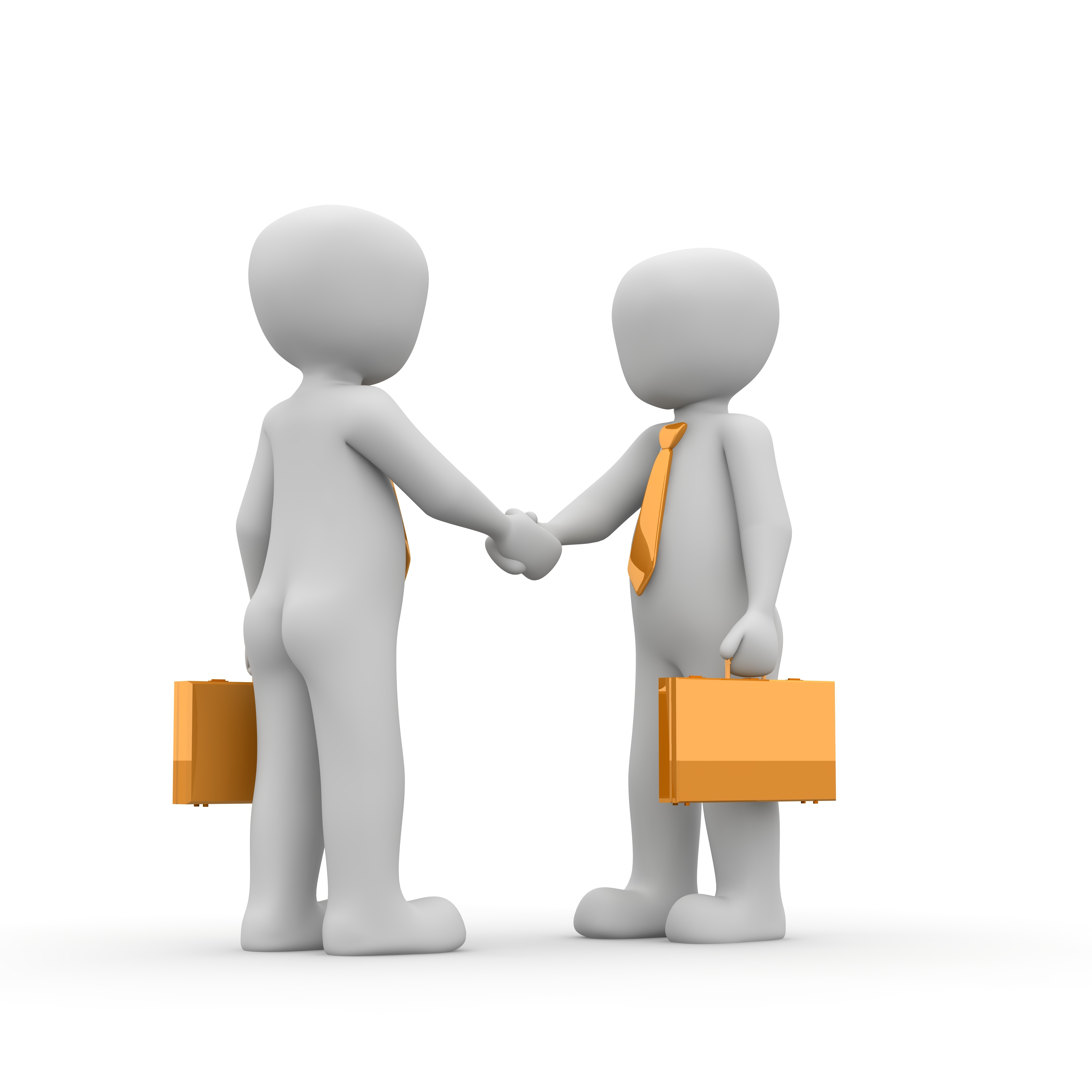 Business relationships as a 3d model free image download