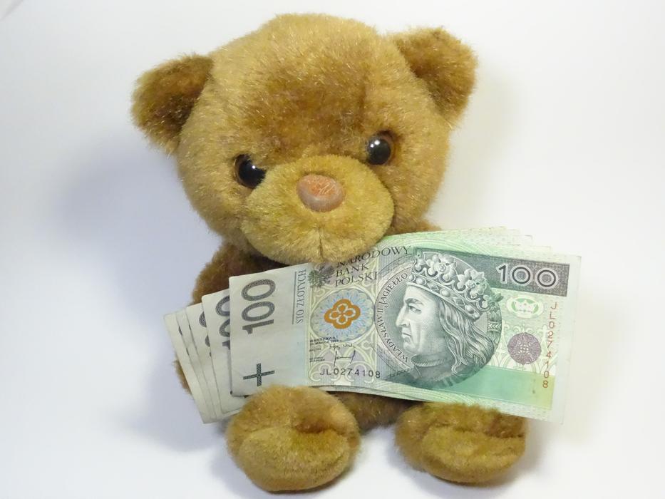 Paper money on soft toy free image download