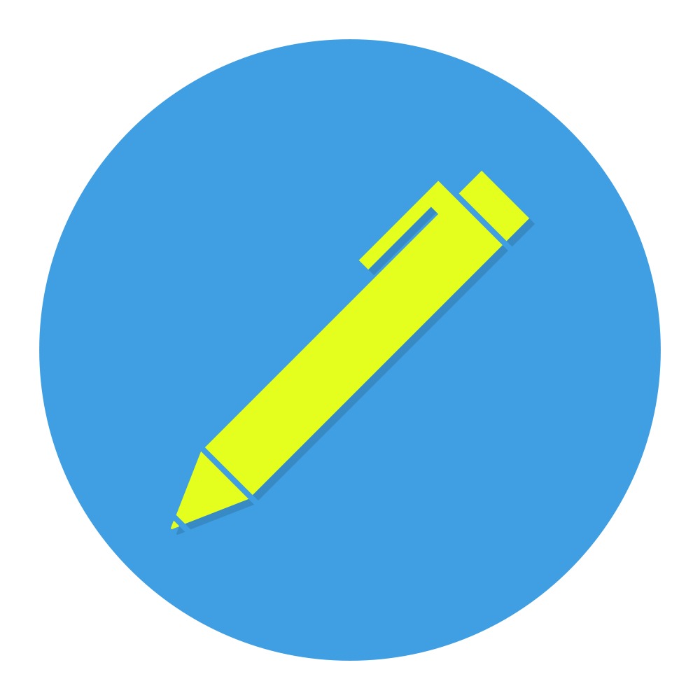 Yellow pan in blue circle, icon free image download