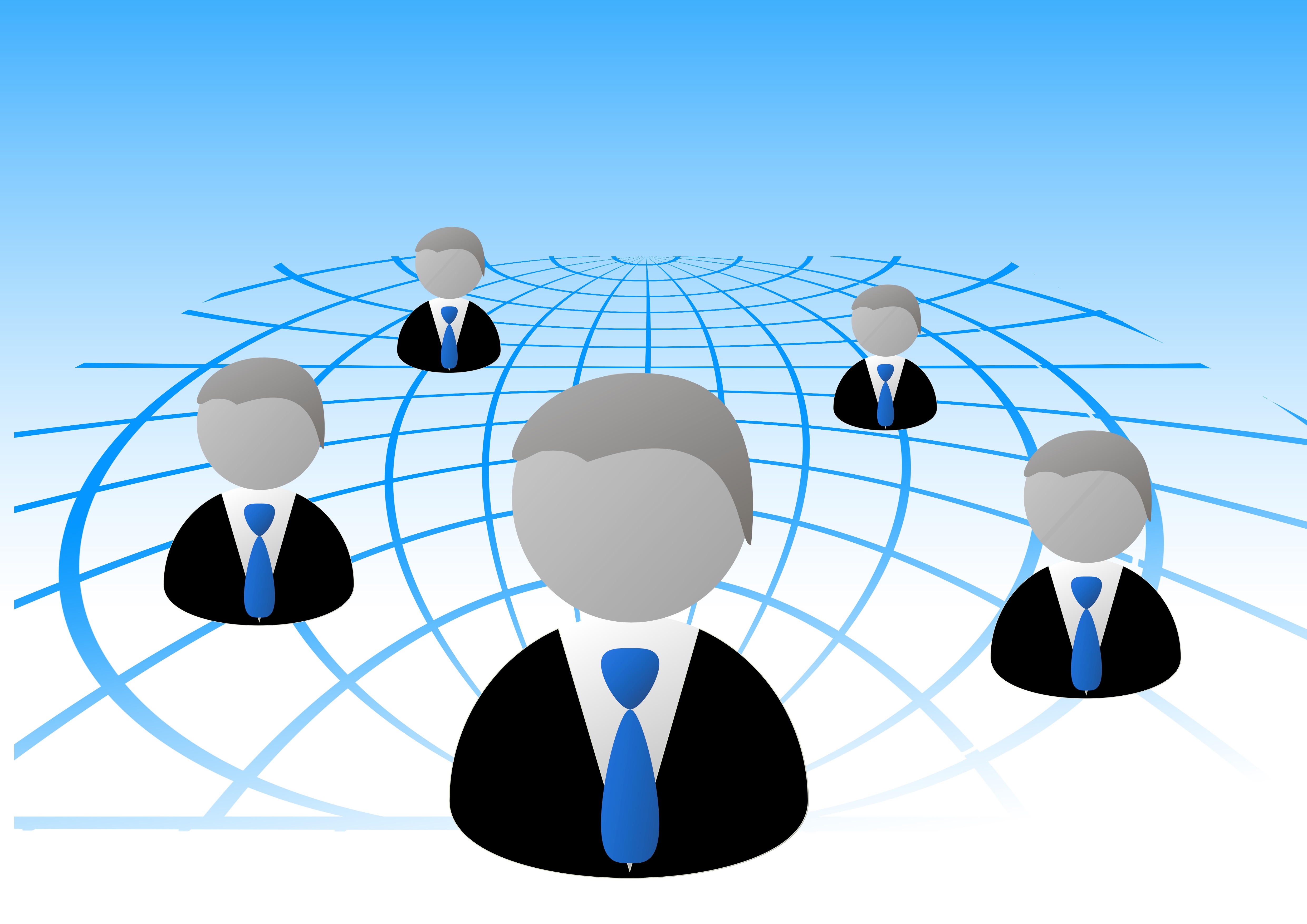 Network person web networking grid free image download