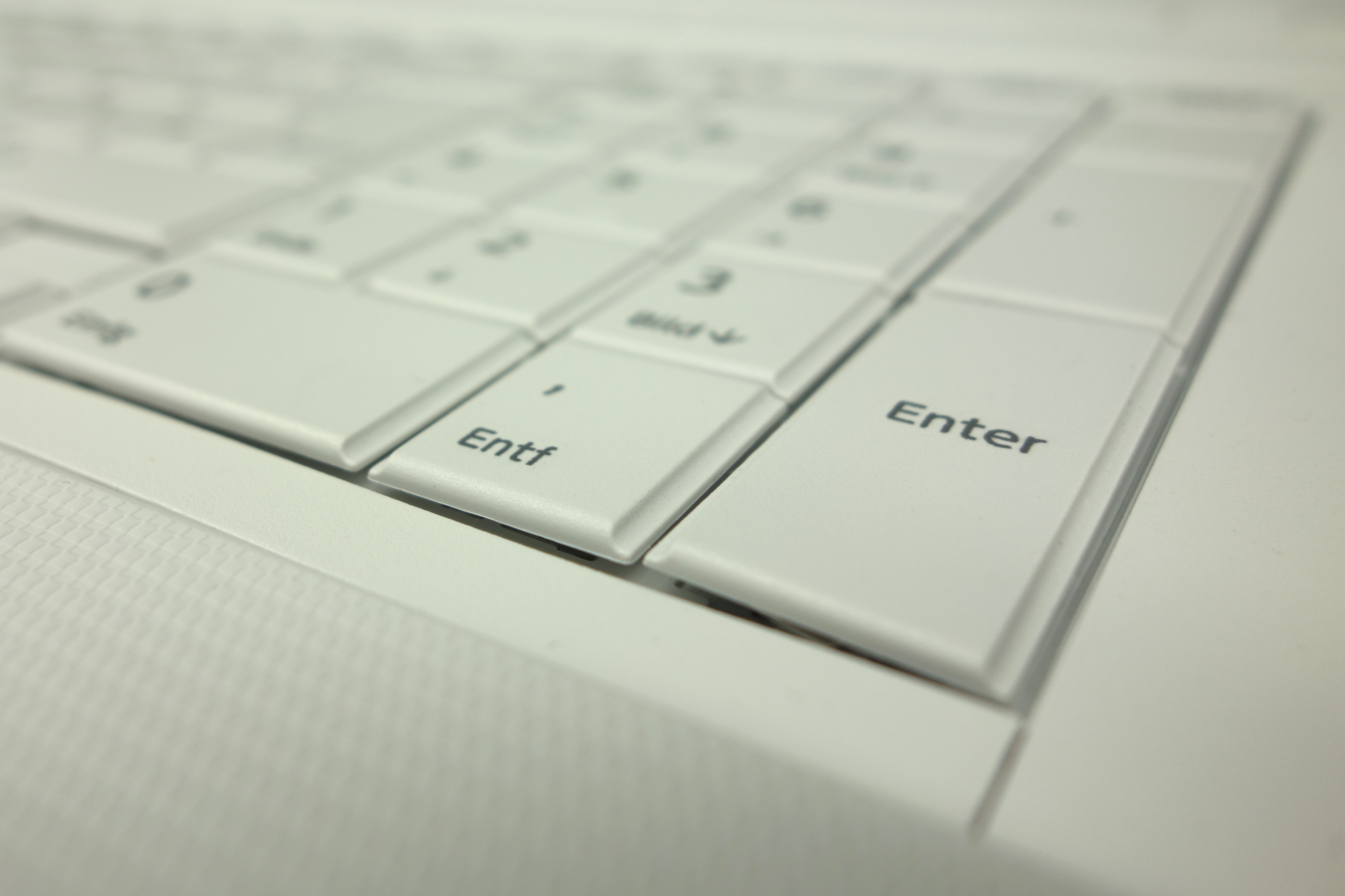 White computer keyboard close up free image download