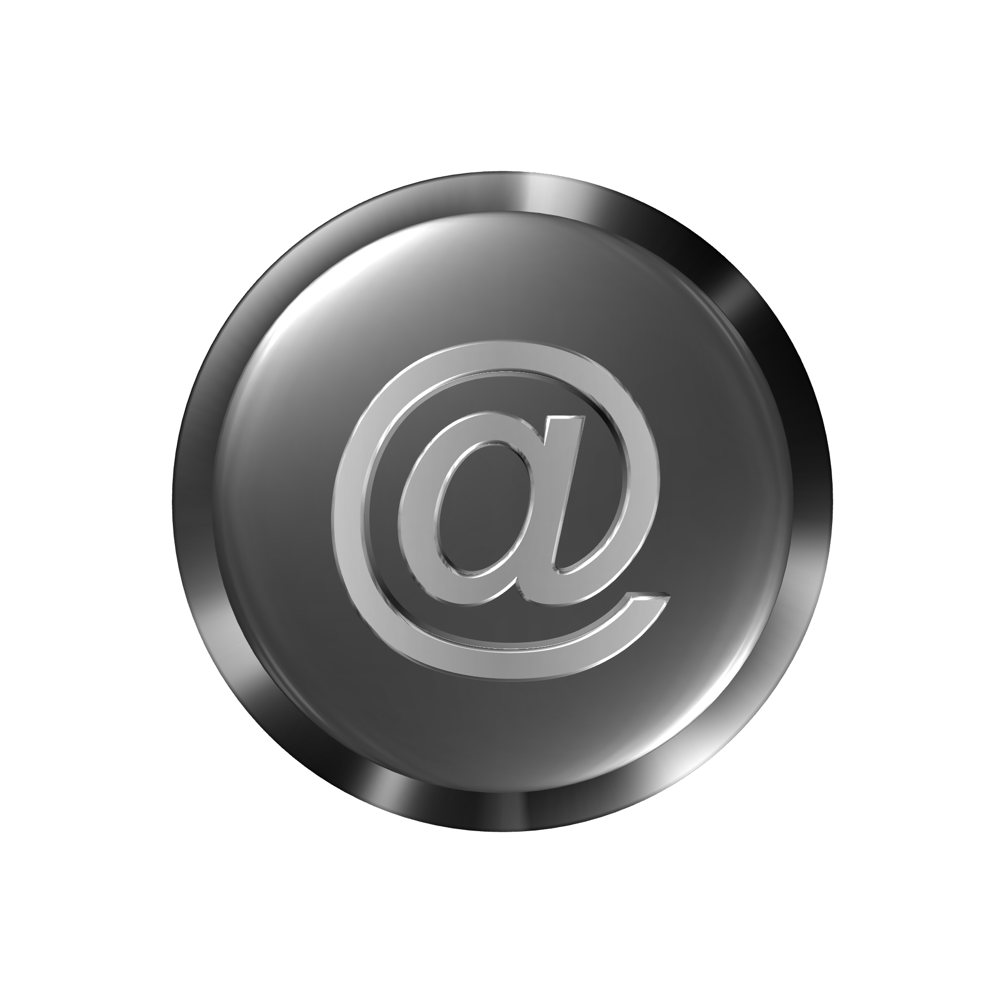 Silver email logo free image download