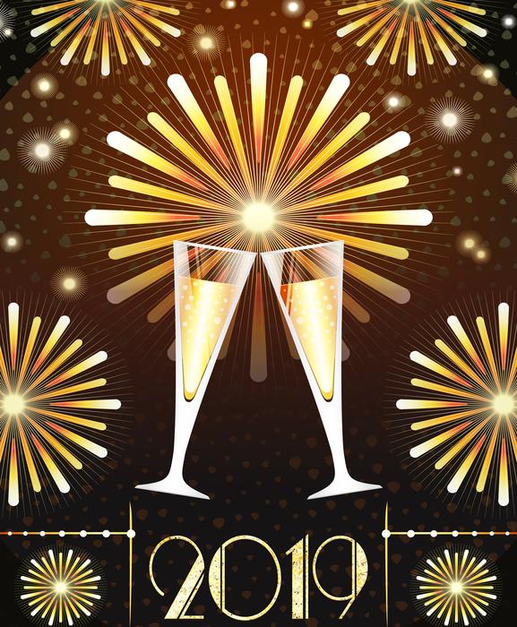 Flat Design Christmas And New Year Greeting Card Templates Free Image 