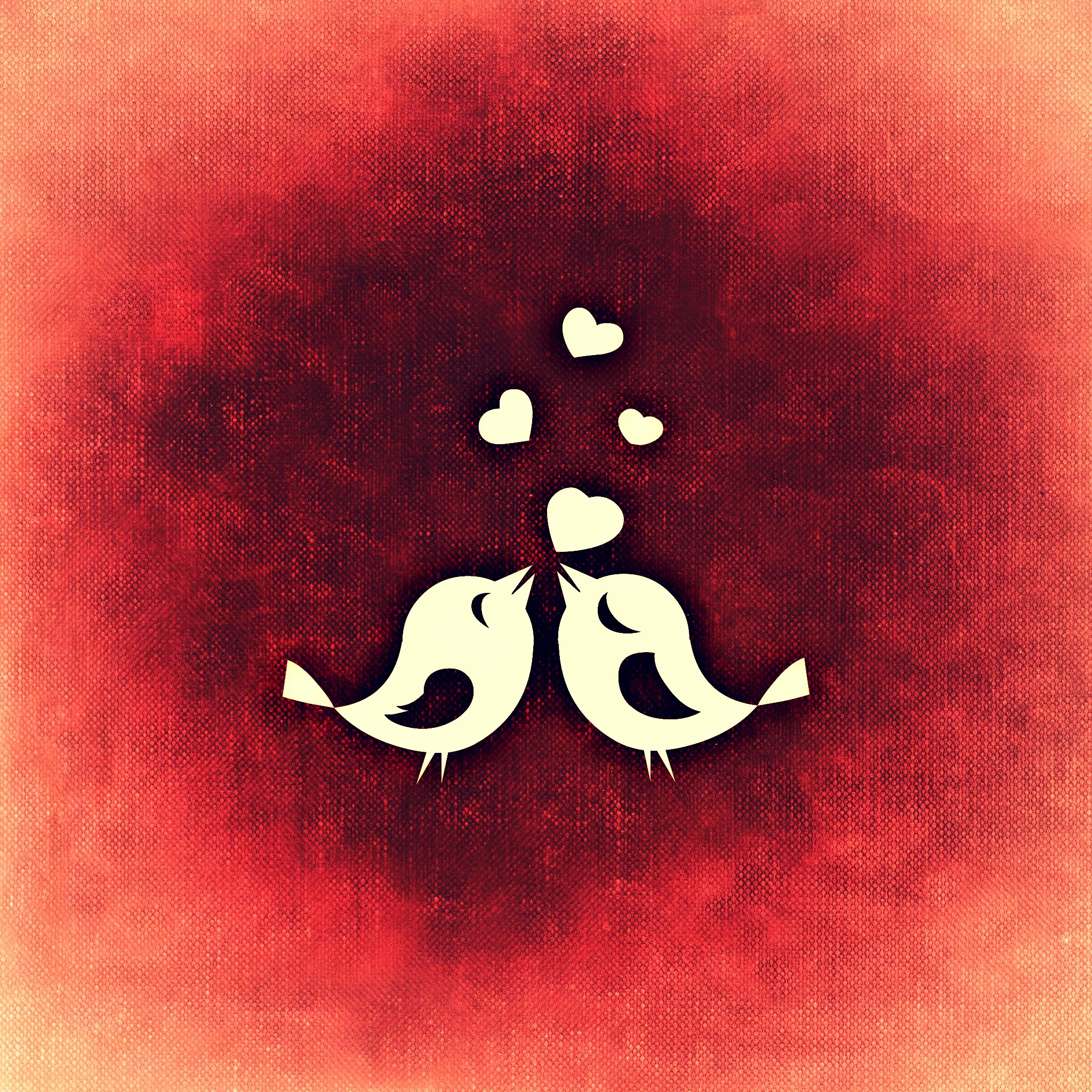 Background birds heart free image download