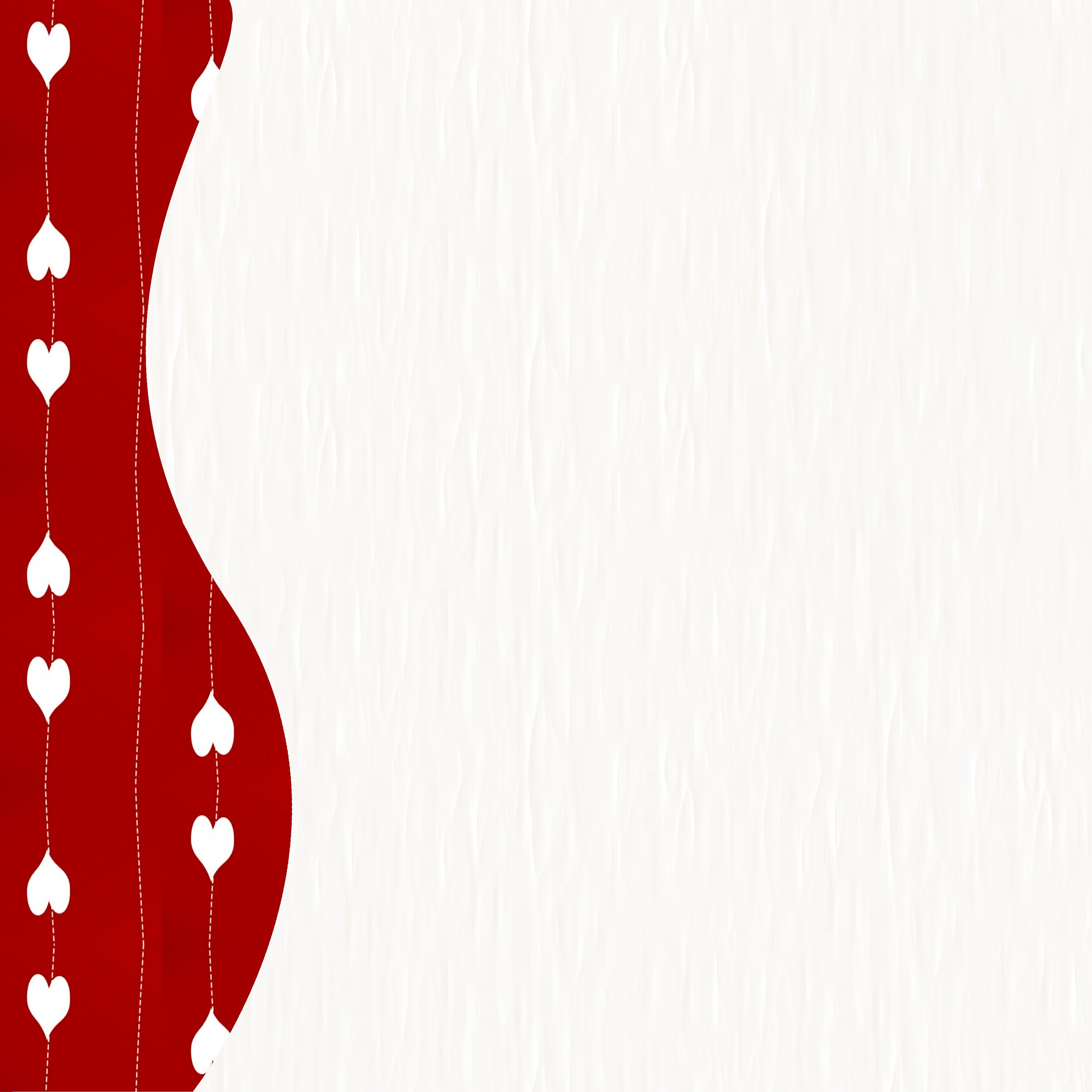 Beautiful, red border with white hearts, clipart free image download