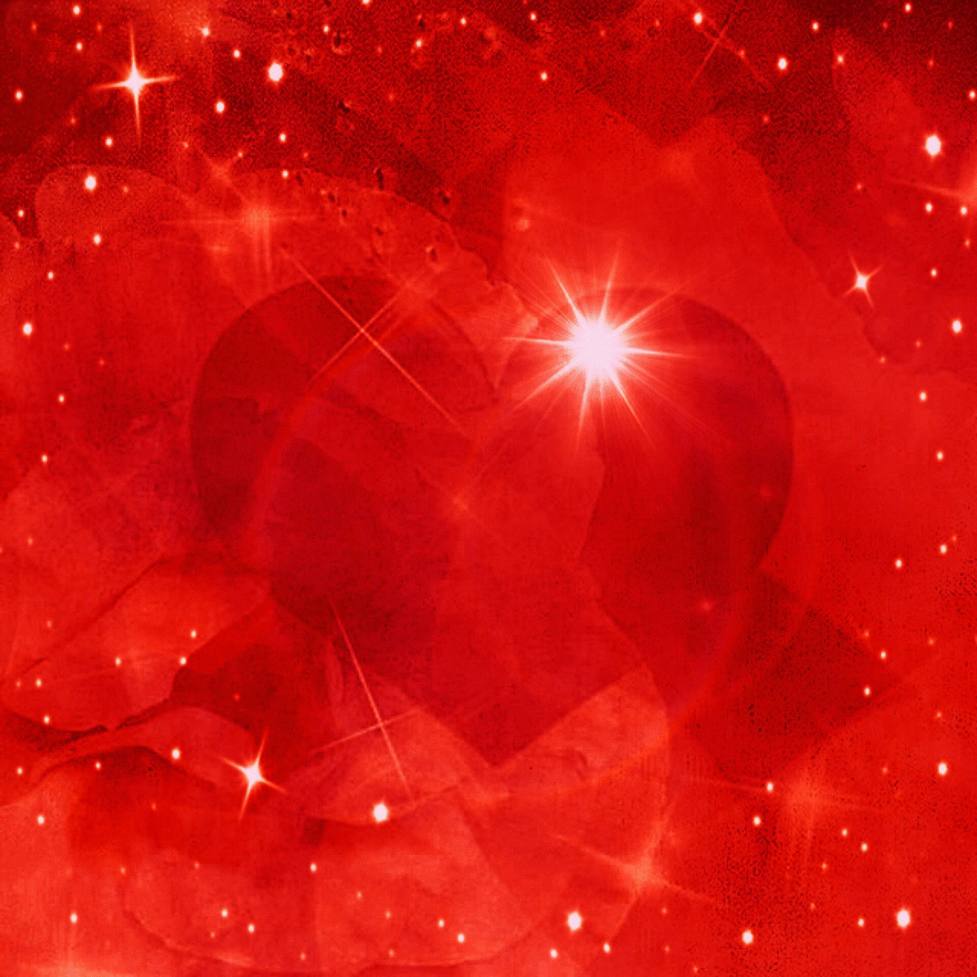 Love heart romance red background free image download