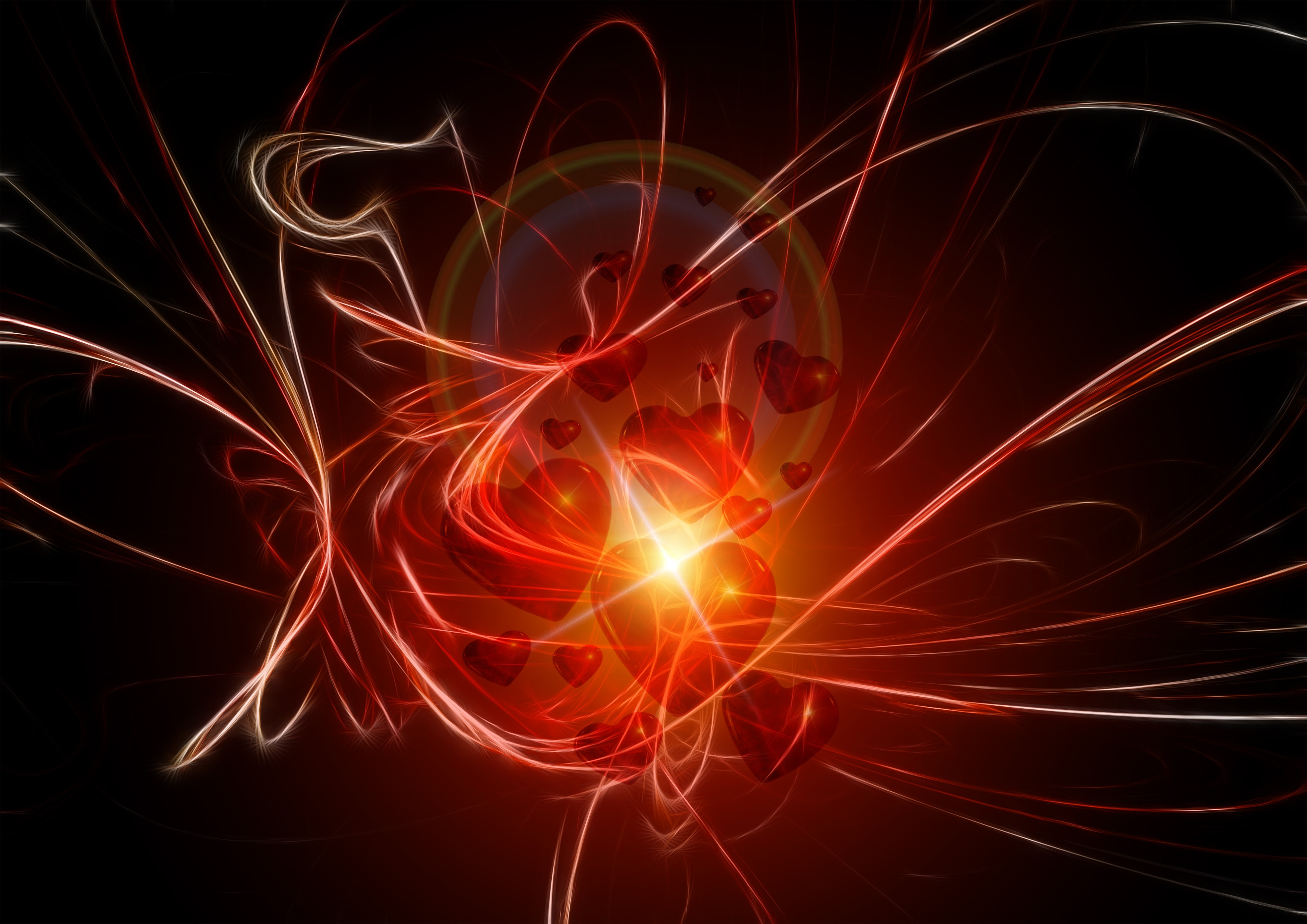 Heart love luck abstract free image download