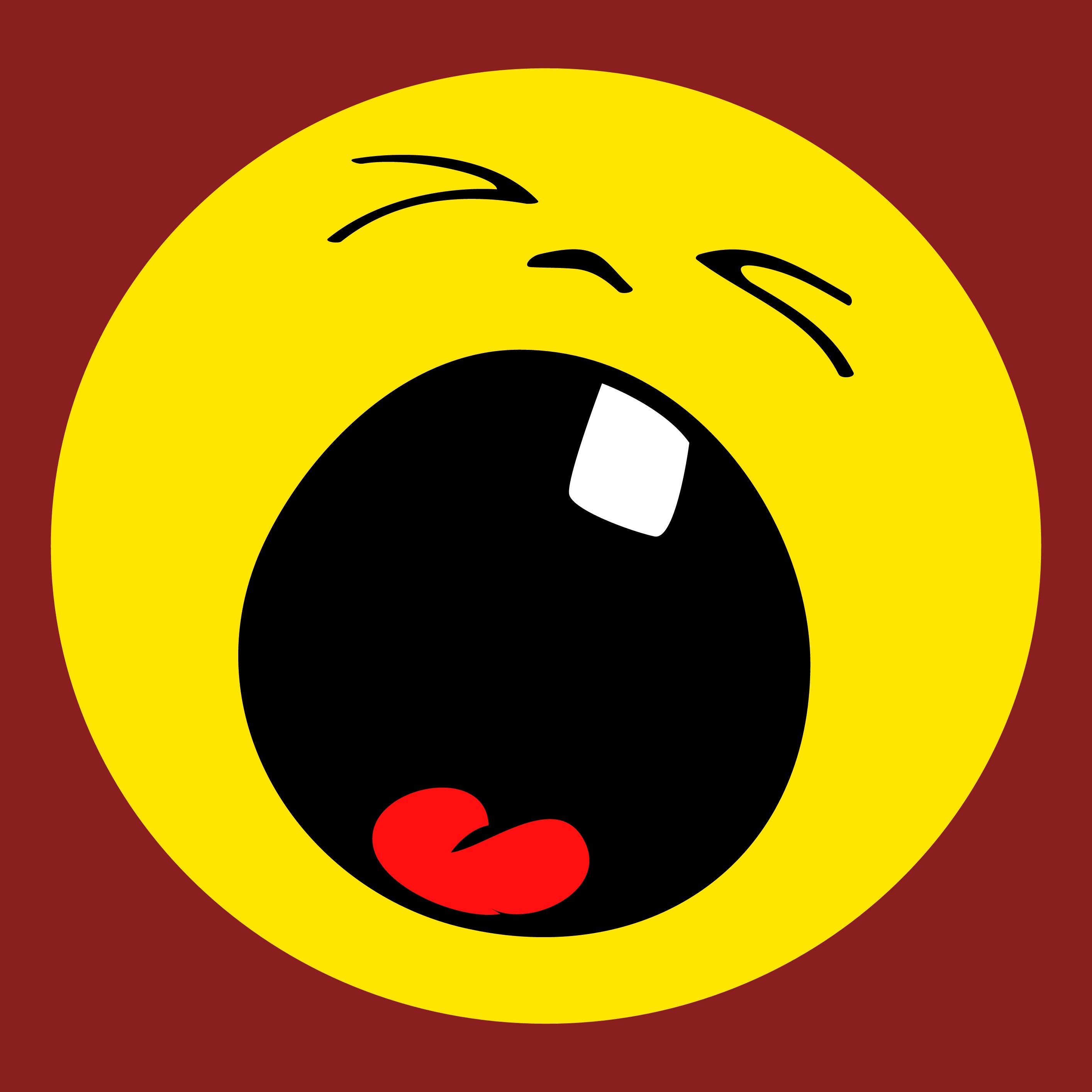 Smiley emoticon scream gripe funny free image download