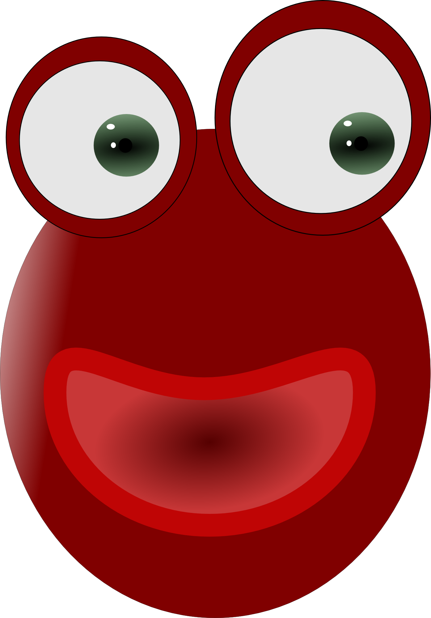 Red eye frog face free image download