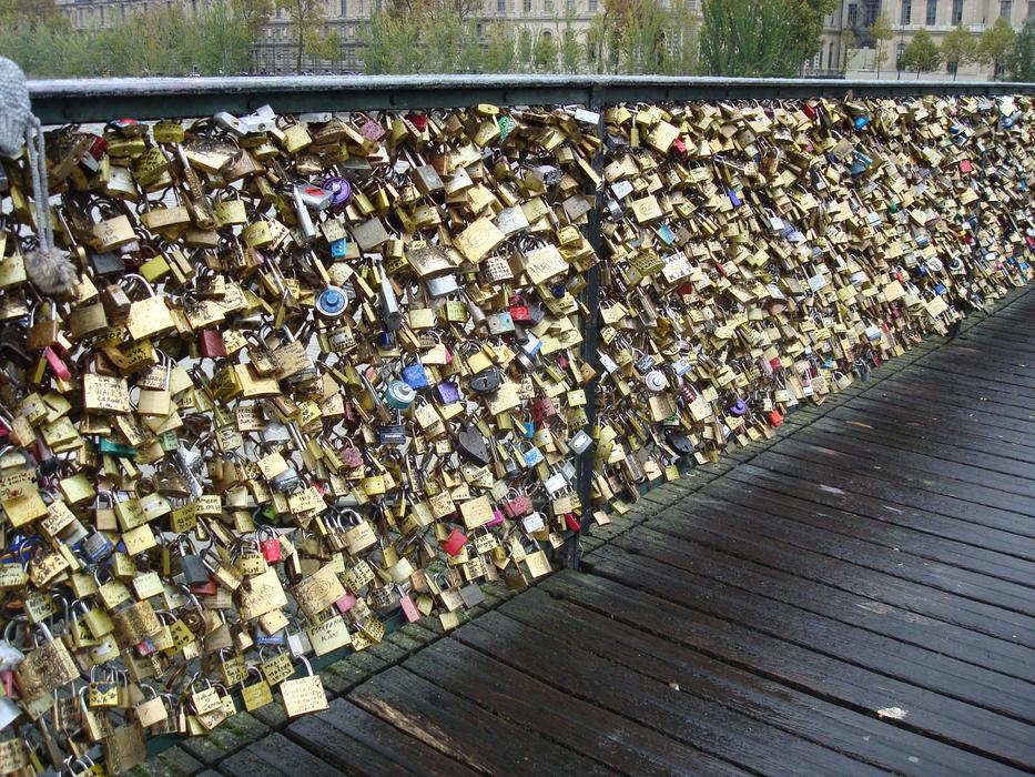Love Locks on Bridge free image download