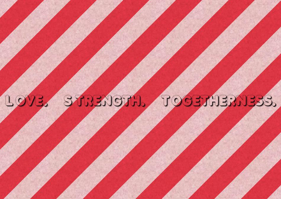 Banner love, strength, togetherness free image download