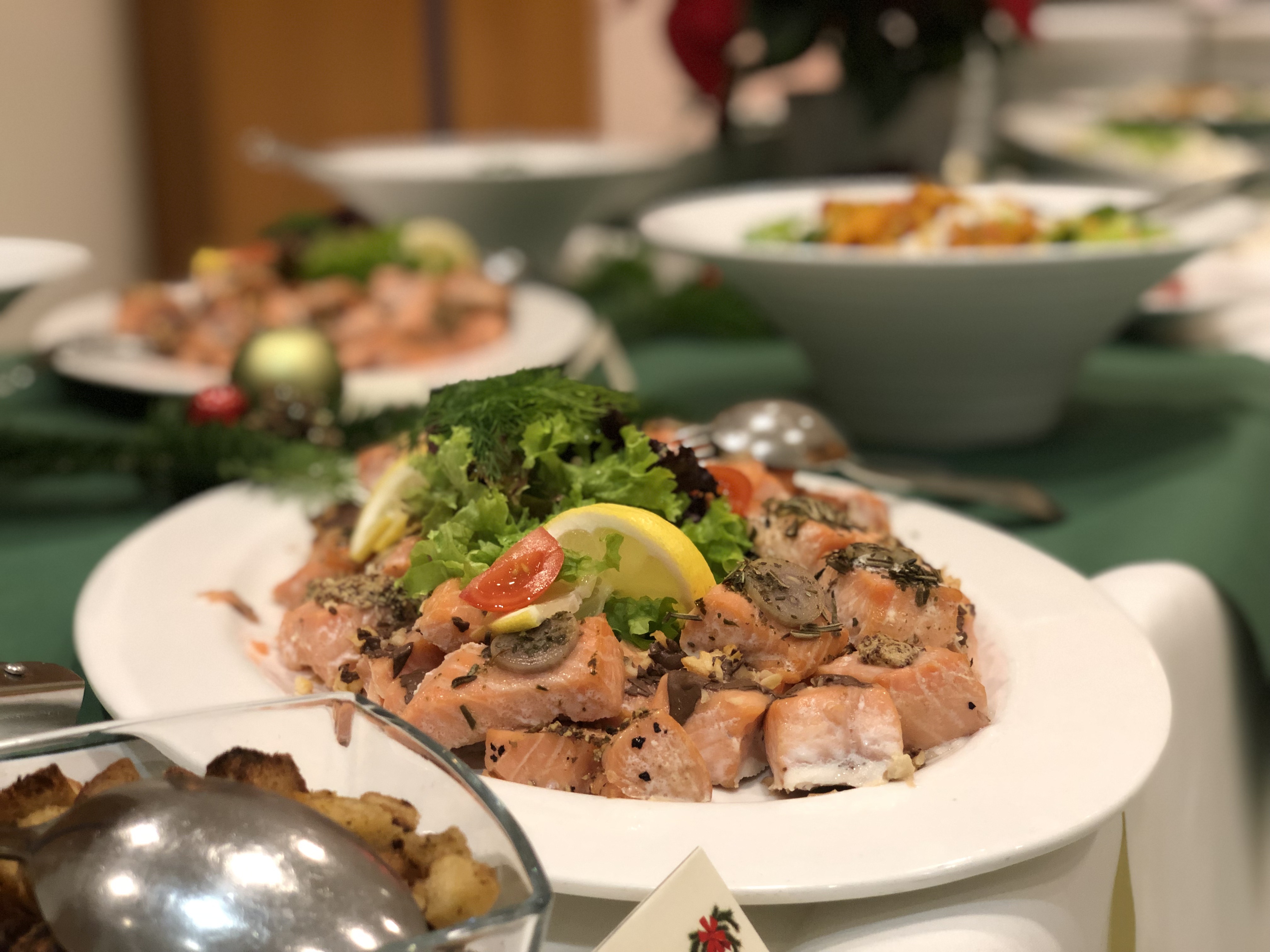 Colorful and beautiful dishes, served on the table free image download