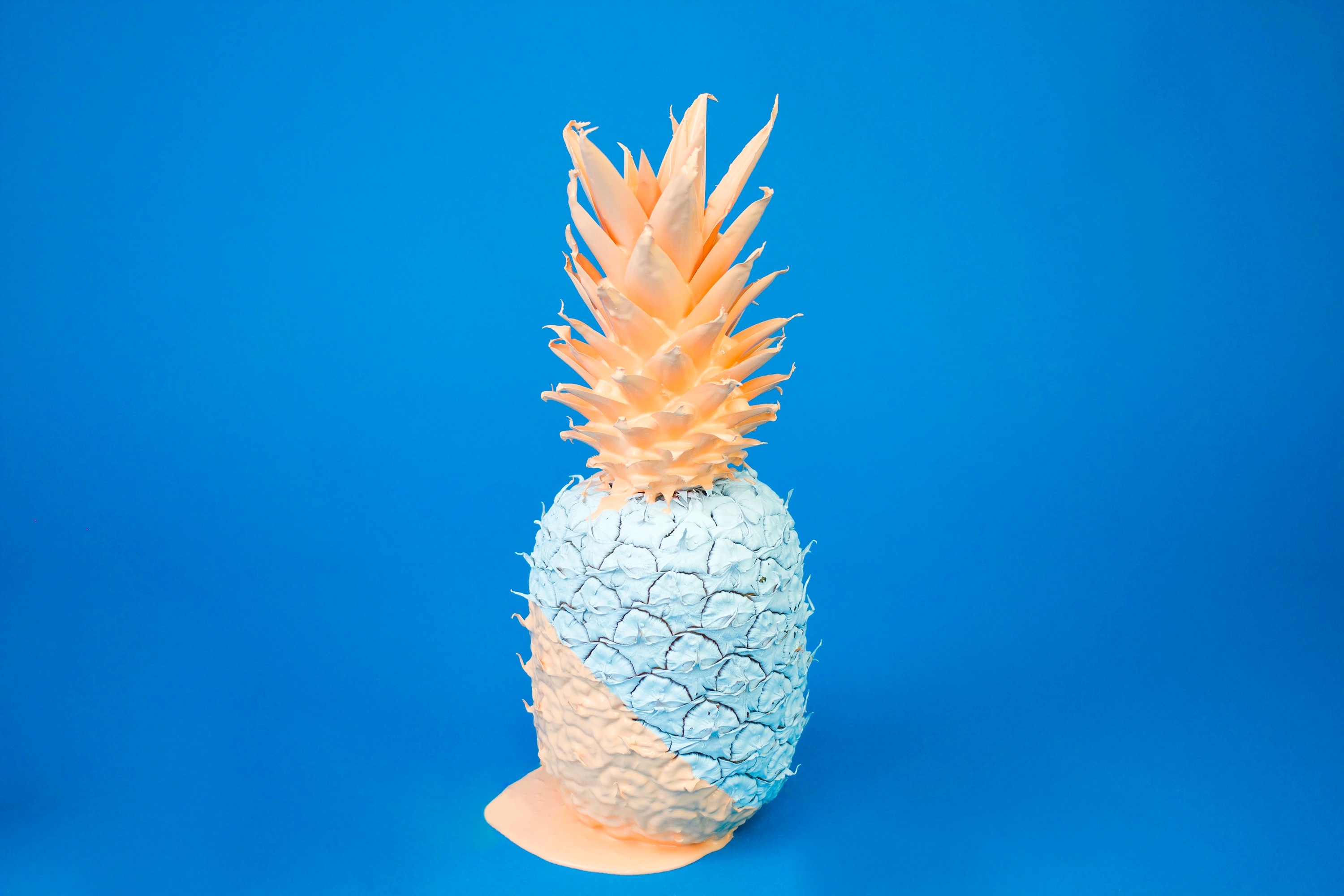 Pineapple Fruit blue pink free image download