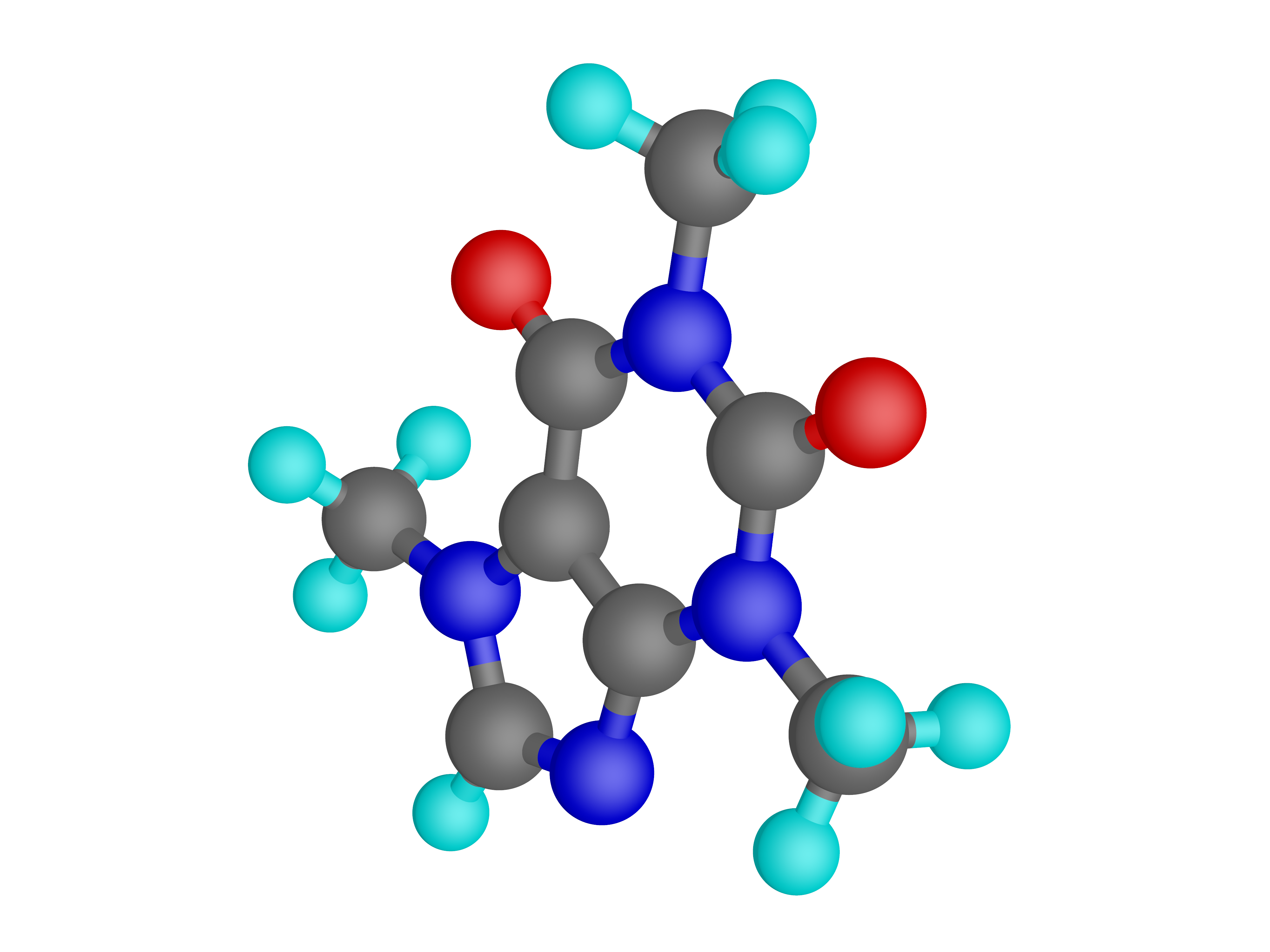 Caffeine molecule coffee stimulant free image download
