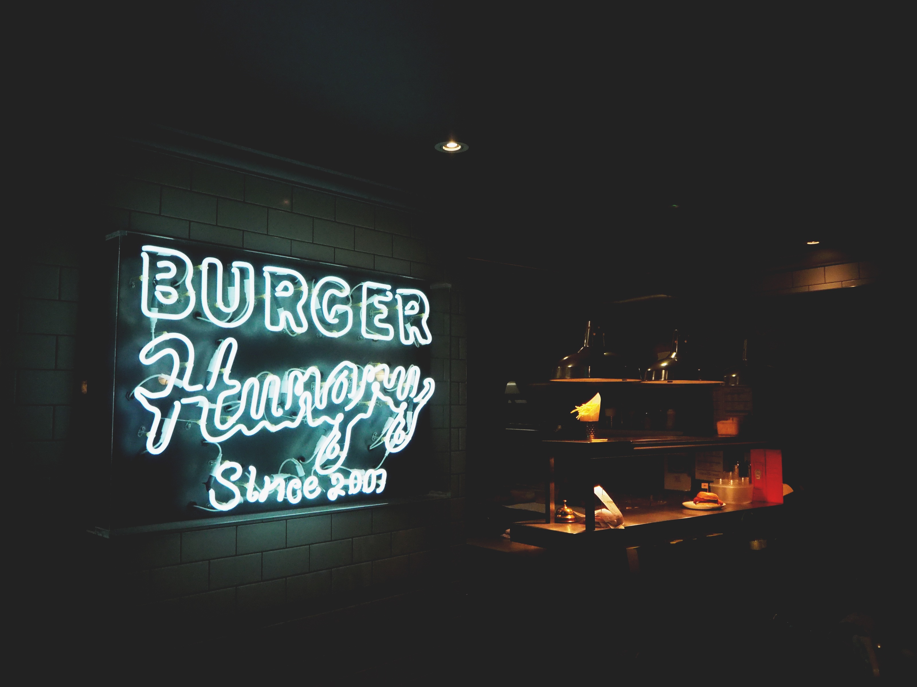 Signage Restaurant Burger free image download