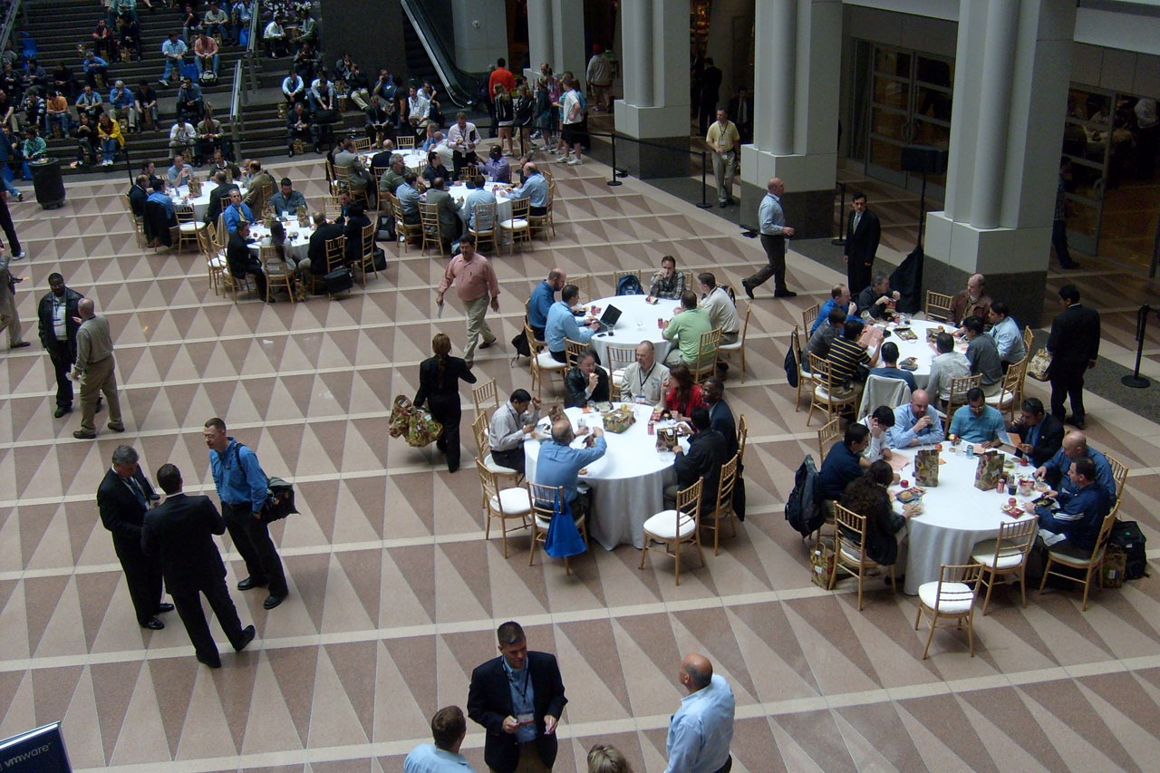 View from above of Open Restaurant Dining free image download