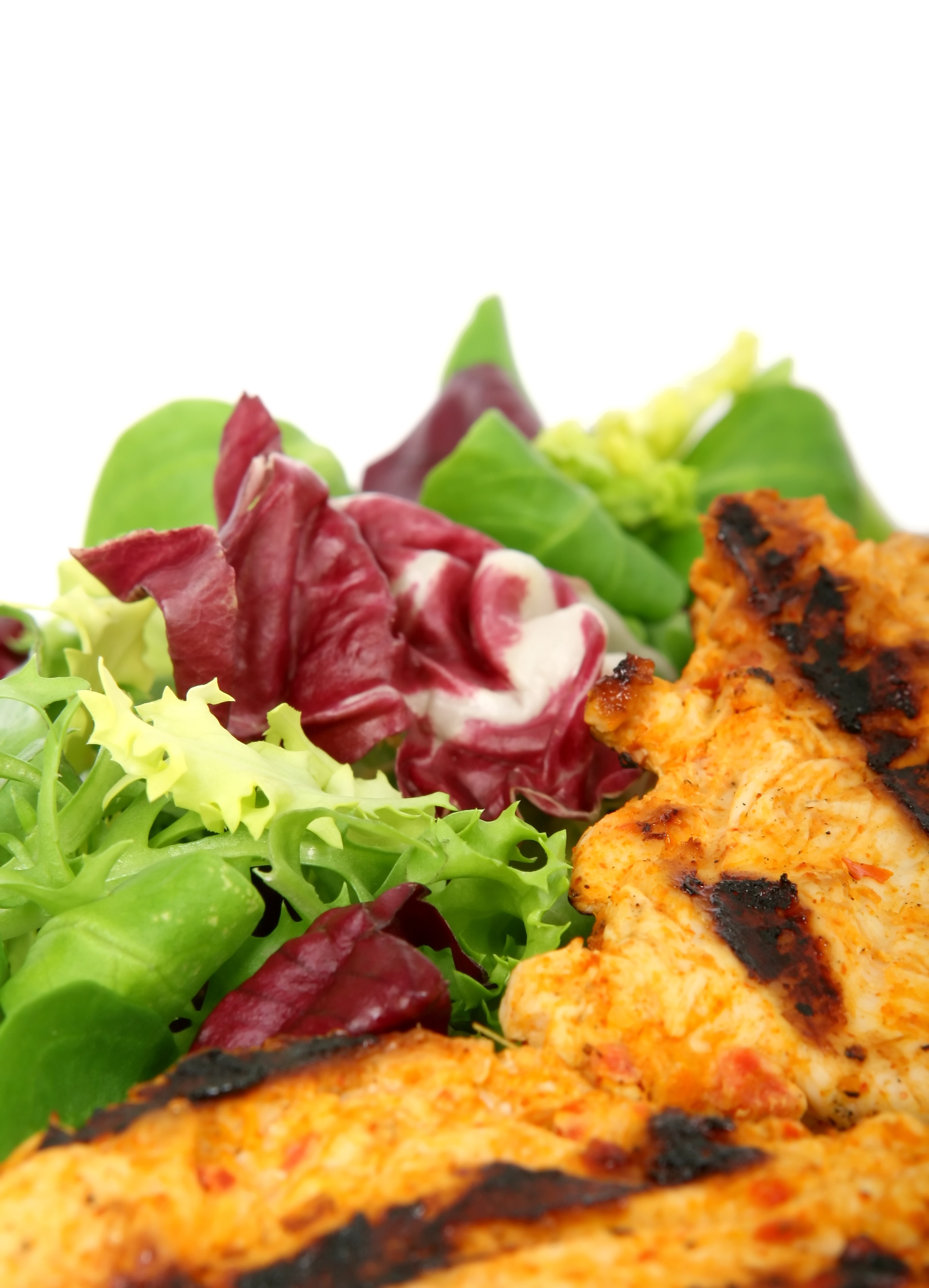 Appetizing barbecue with lettuce leaves free image download