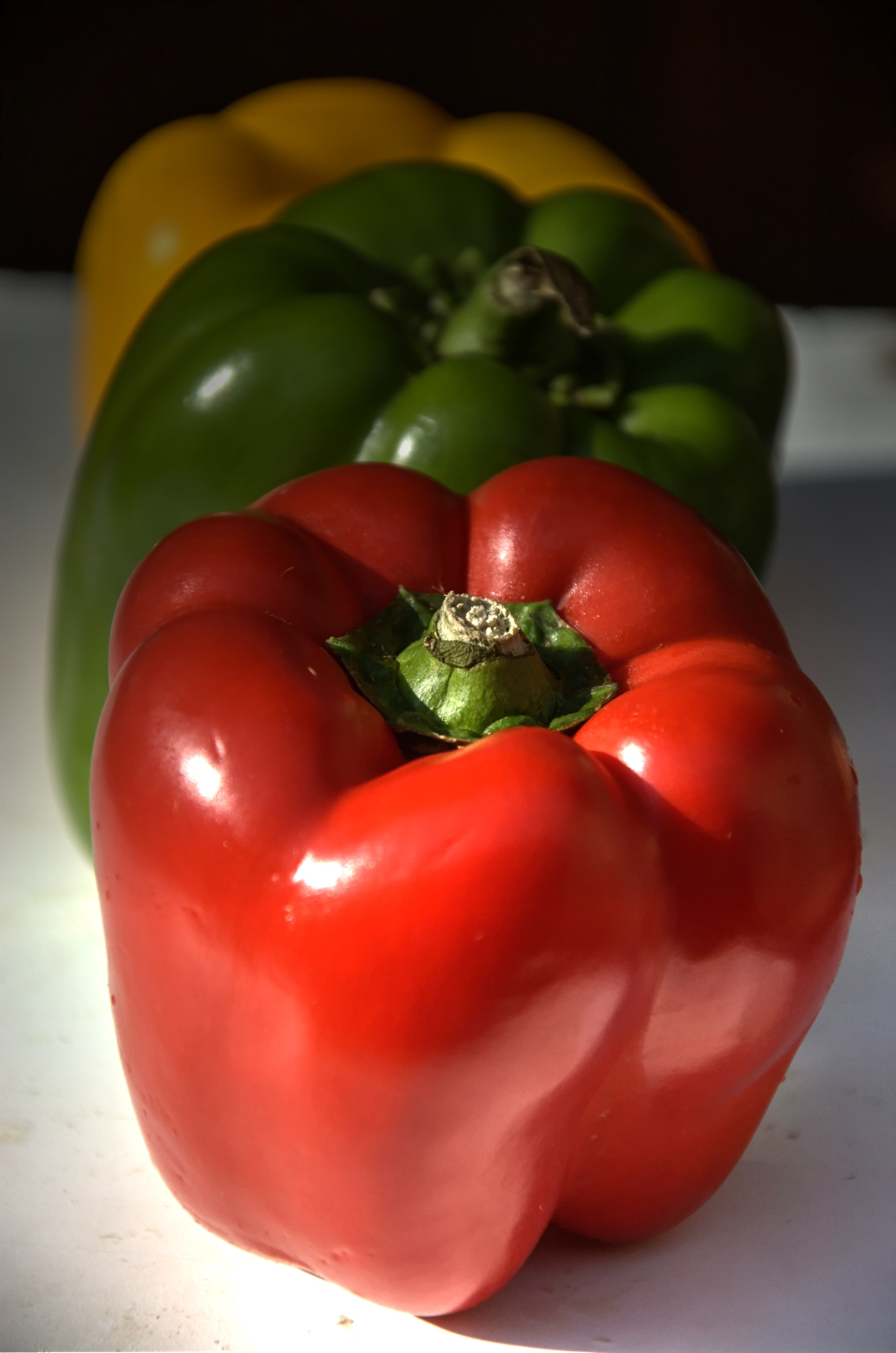 Peppers Red Green Yellow Vegetable free image download
