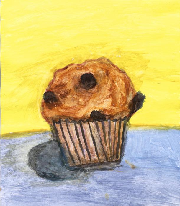 Muffin Chocolate Painting free image download