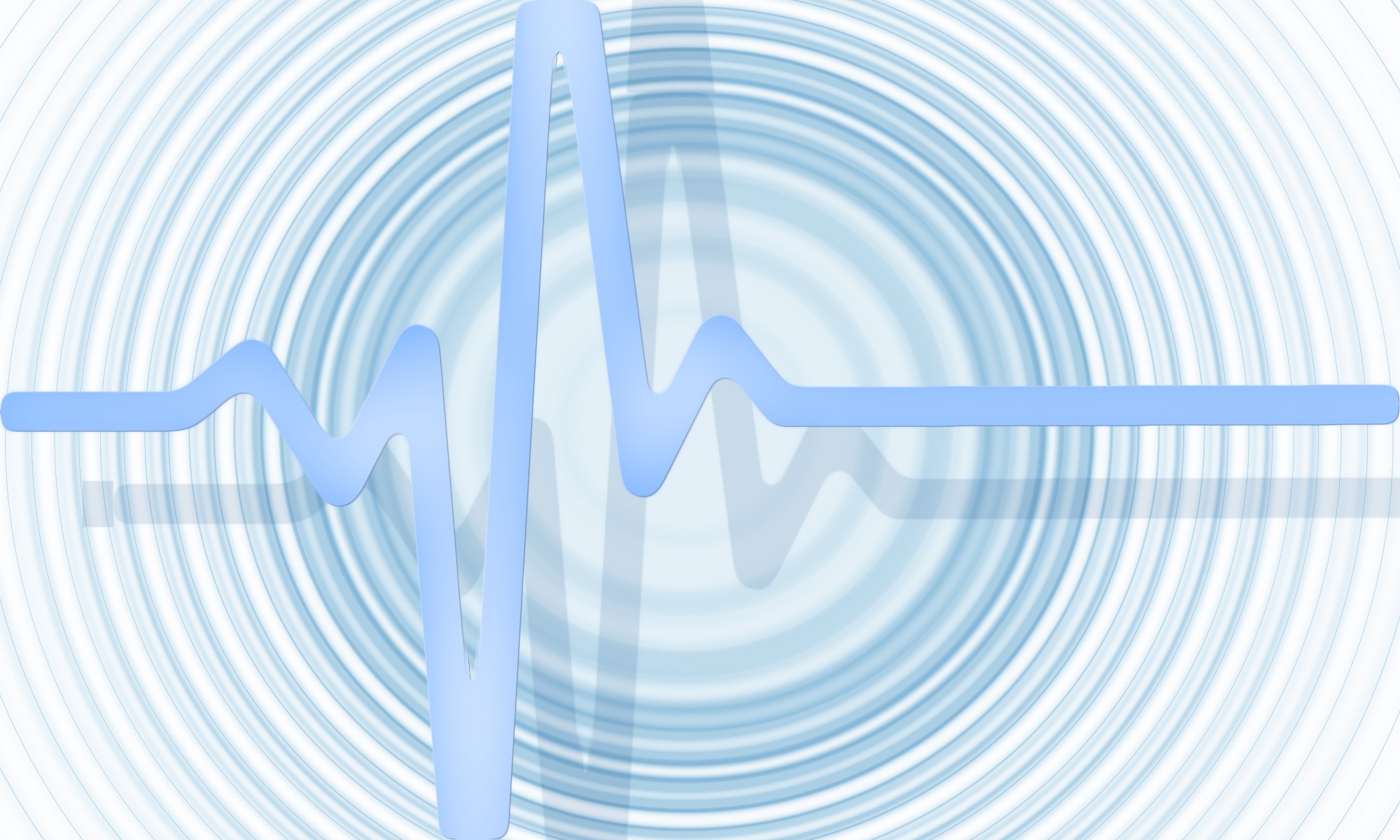 Heart curve, healthy pulse on blue and white image free image download