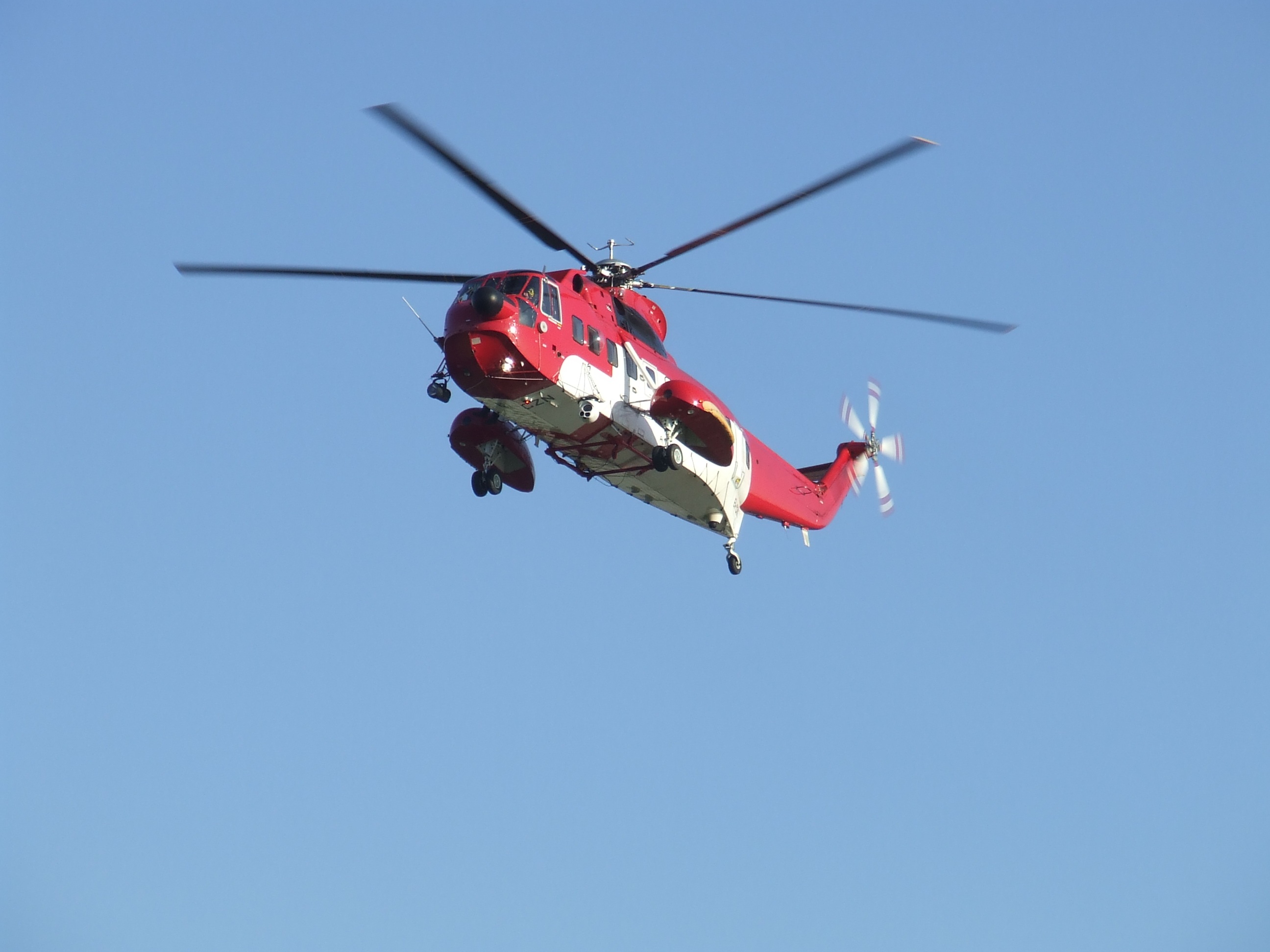 Rescue helicopter blue sky free image download