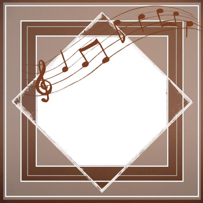 Brown music notes background page free image download
